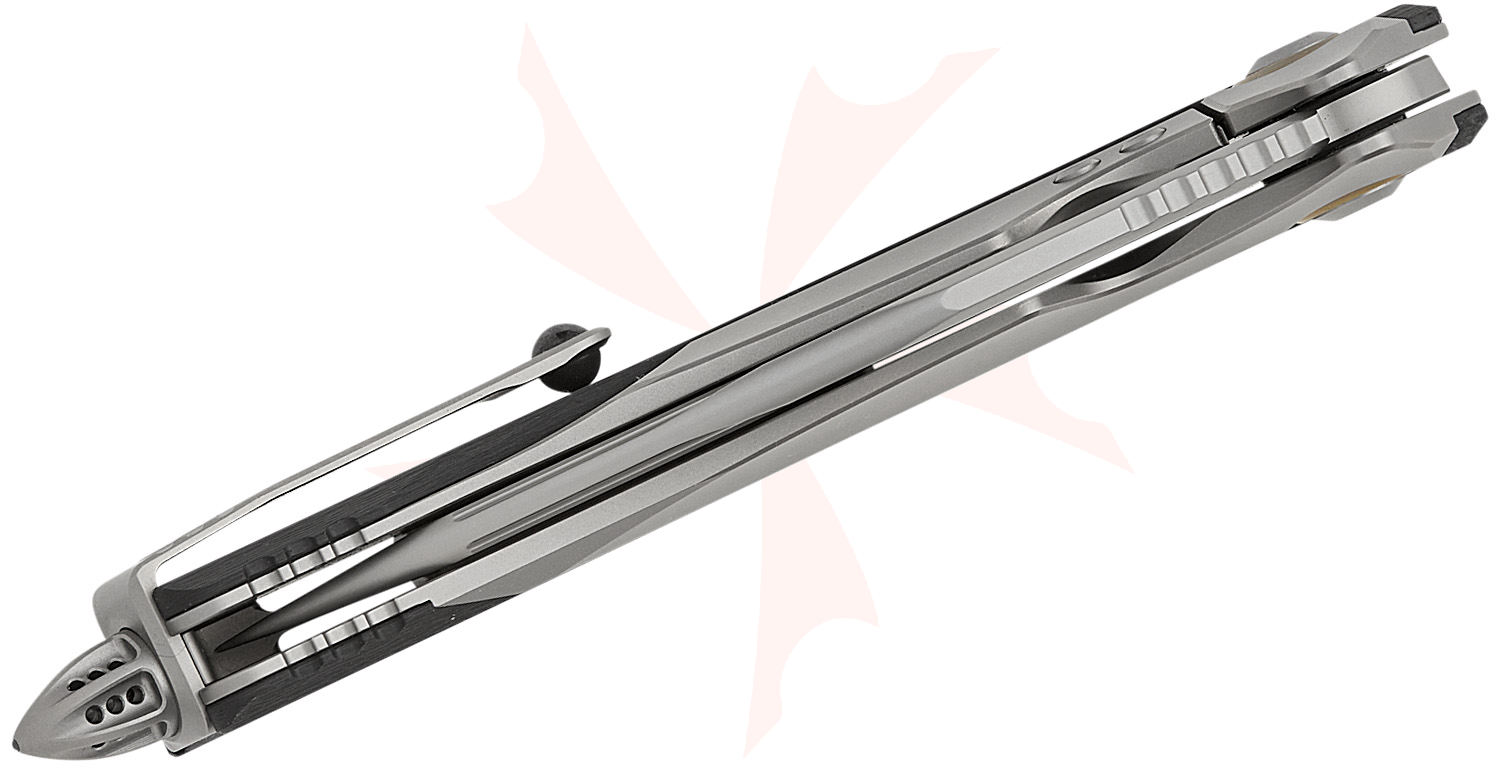 Microtech Matrix Manual Folding Knife 3.77" M390 Blasted Modified ...