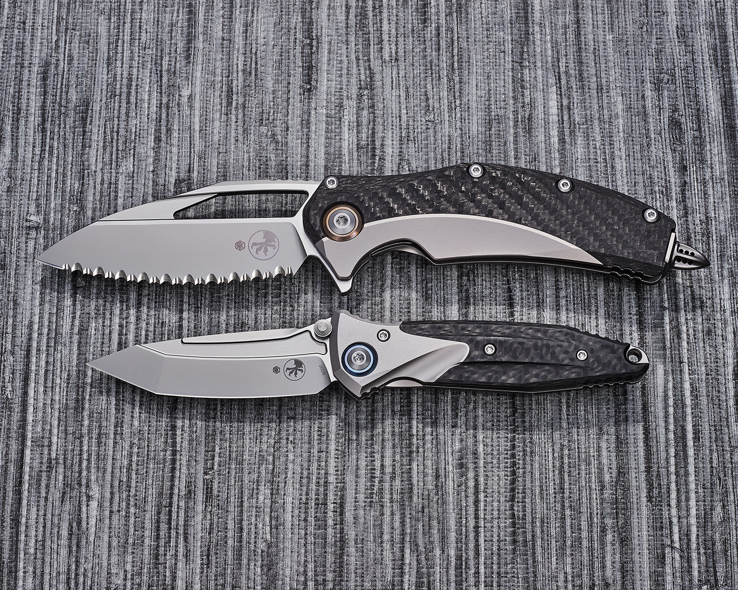 Microtech Matrix Manual Folding Knife 3.77" M390 Blasted Modified ...