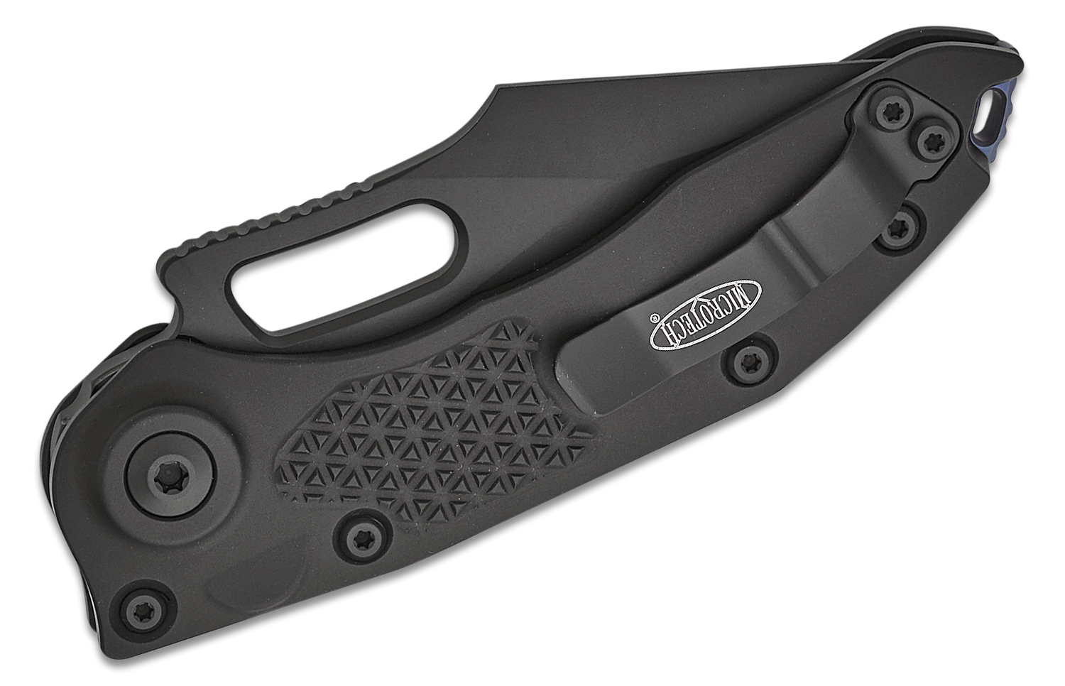 Microtech/Borka Blades AUTO Stitch Folding Knife 3.625" Black Spear ...