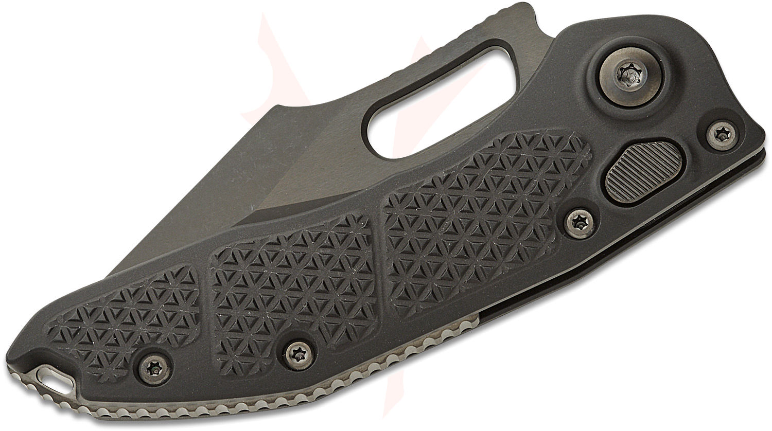 Microtech/Borka Blades 169-1DLCTSH Signature Series Stitch Shadow AUTO ...