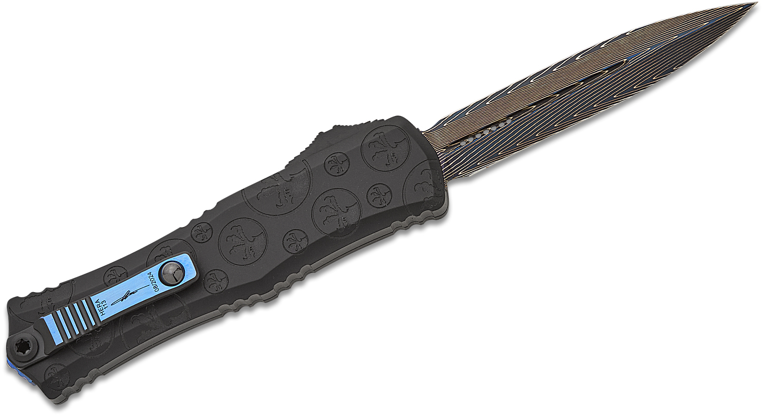 Microtech Signature Series Hera II Mini OTF AUTO Knife 3" VF Blued ...