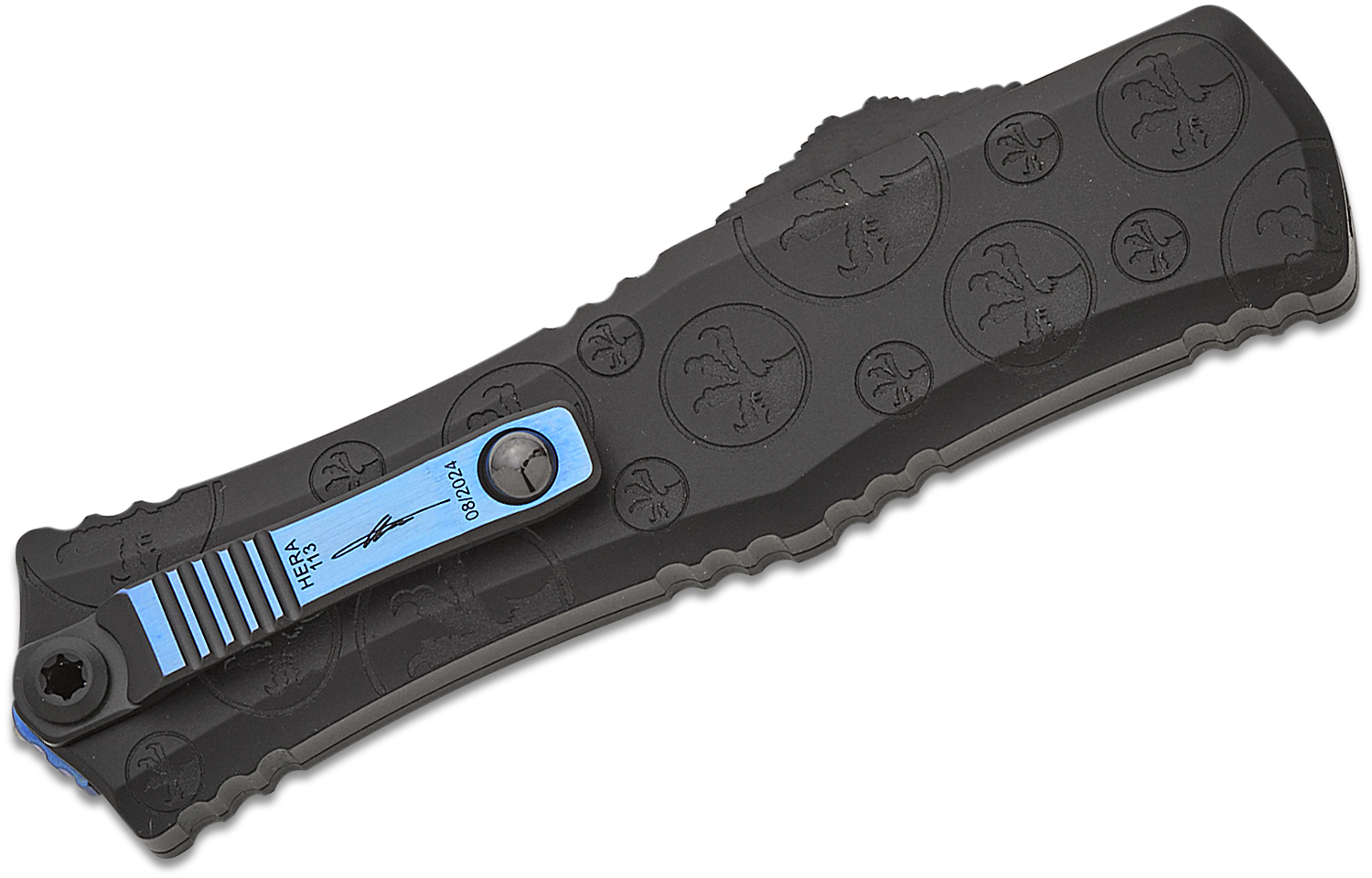 Microtech Signature Series Hera II Mini OTF AUTO Knife 3" VF Blued ...