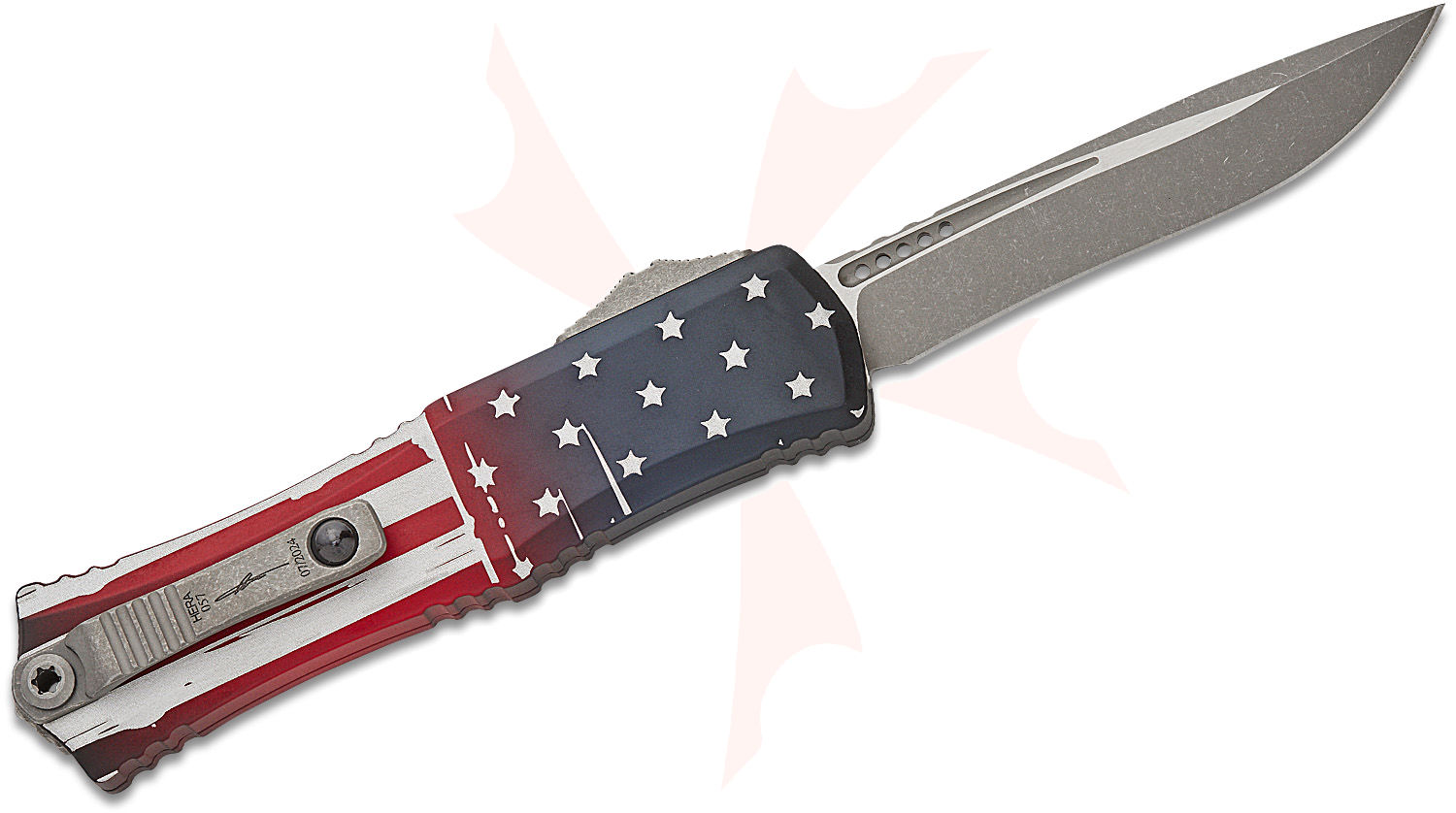 Microtech 1705M-10FLAGS Signature Series Hera II Mini OTF AUTO Knife 3 ...