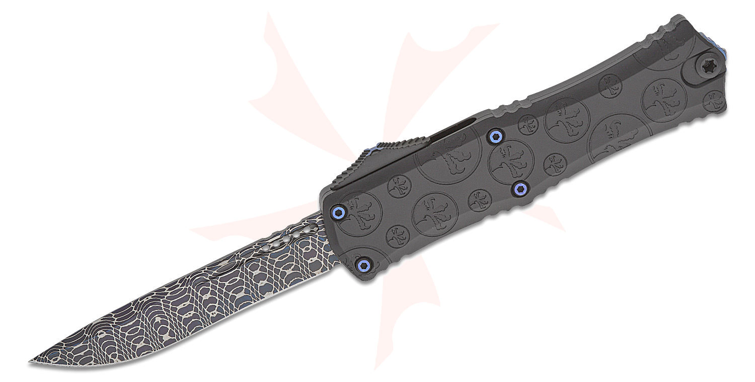 Microtech Signature Series Hera II Mini OTF AUTO Knife 3" VF Blued ...