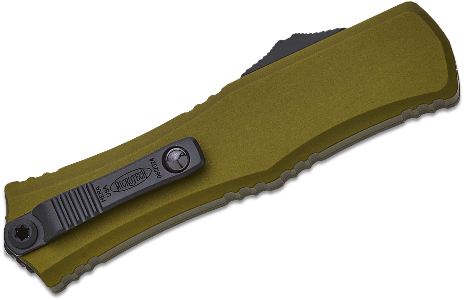 Microtech Hera II Mini OTF AUTO Knife 3" M390MK Black Recurve Combo ...