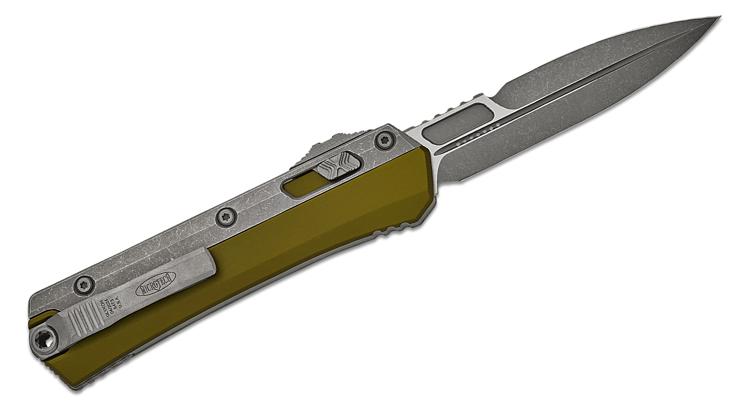 Microtech 184-10APOD Glykon AUTO OTF Knife 3.75" Apocalyptic Double ...