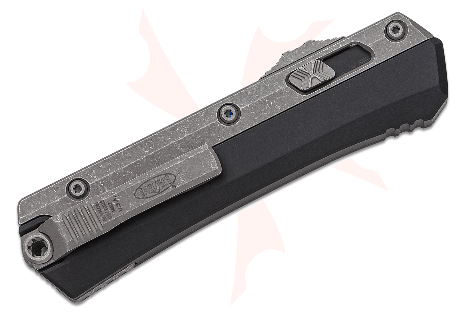 Microtech 184-12AP Glykon AUTO OTF Knife 3.75" Apocalyptic Double Combo ...