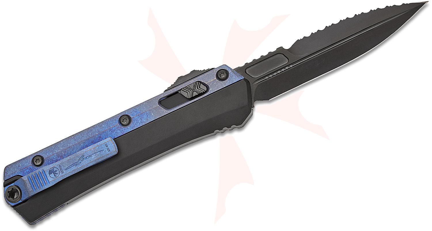 Microtech 184-2DLCBP Signature Series Glykon AUTO OTF Knife 3.75" Black ...