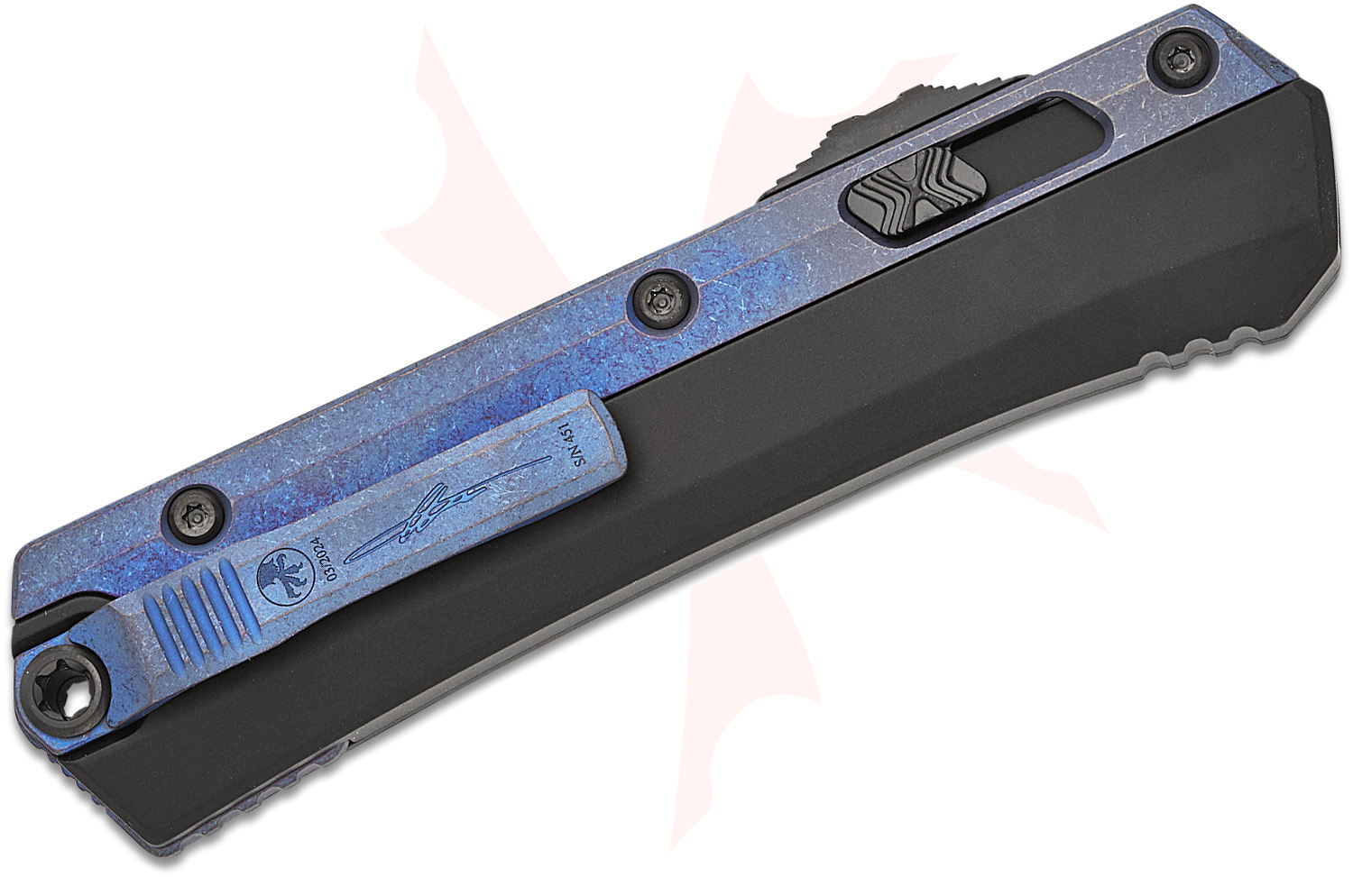 Microtech 184-2DLCBP Signature Series Glykon AUTO OTF Knife 3.75" Black ...