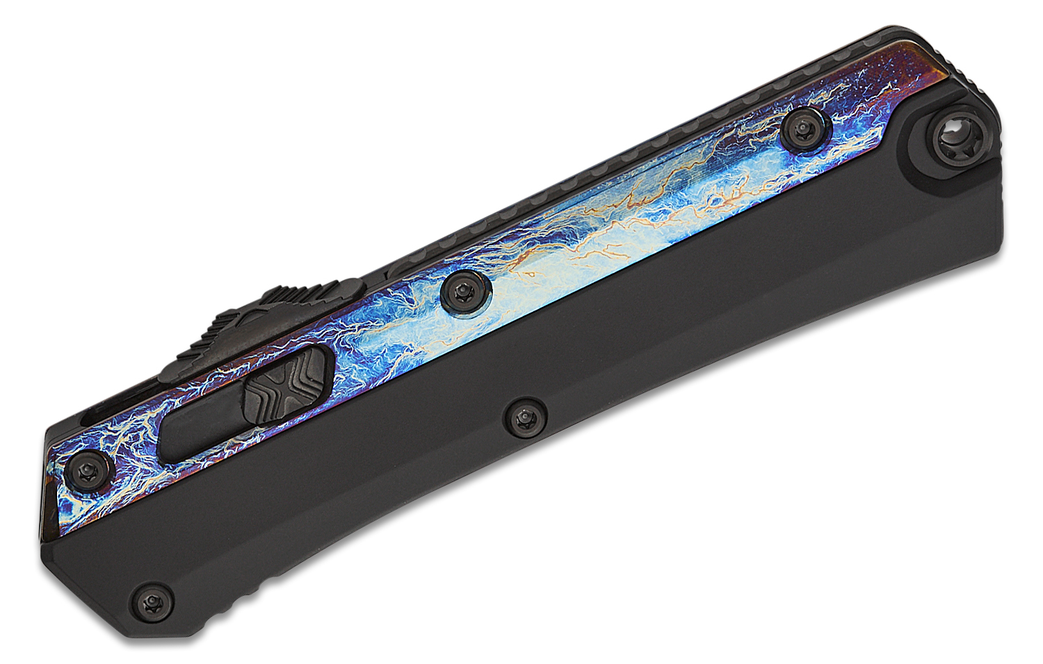 Microtech 184-2DLCGA Signature Series Glykon AUTO OTF Knife 3.75" Black ...