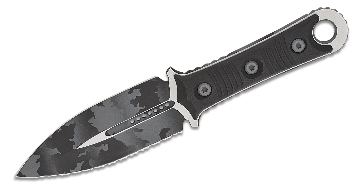 Microtech/Borka Blades 201-3UCS Signature Series SBD Fixed Blade Knife 4.375" Urban Camo Plain ...