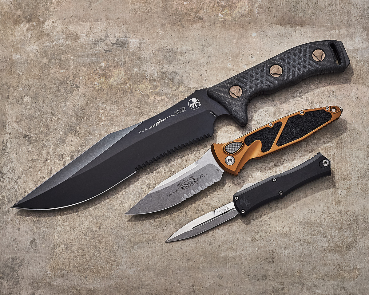 Microtech 104-3DLCCFS Signature Series Arbiter Fixed Blade Knife 9 ...