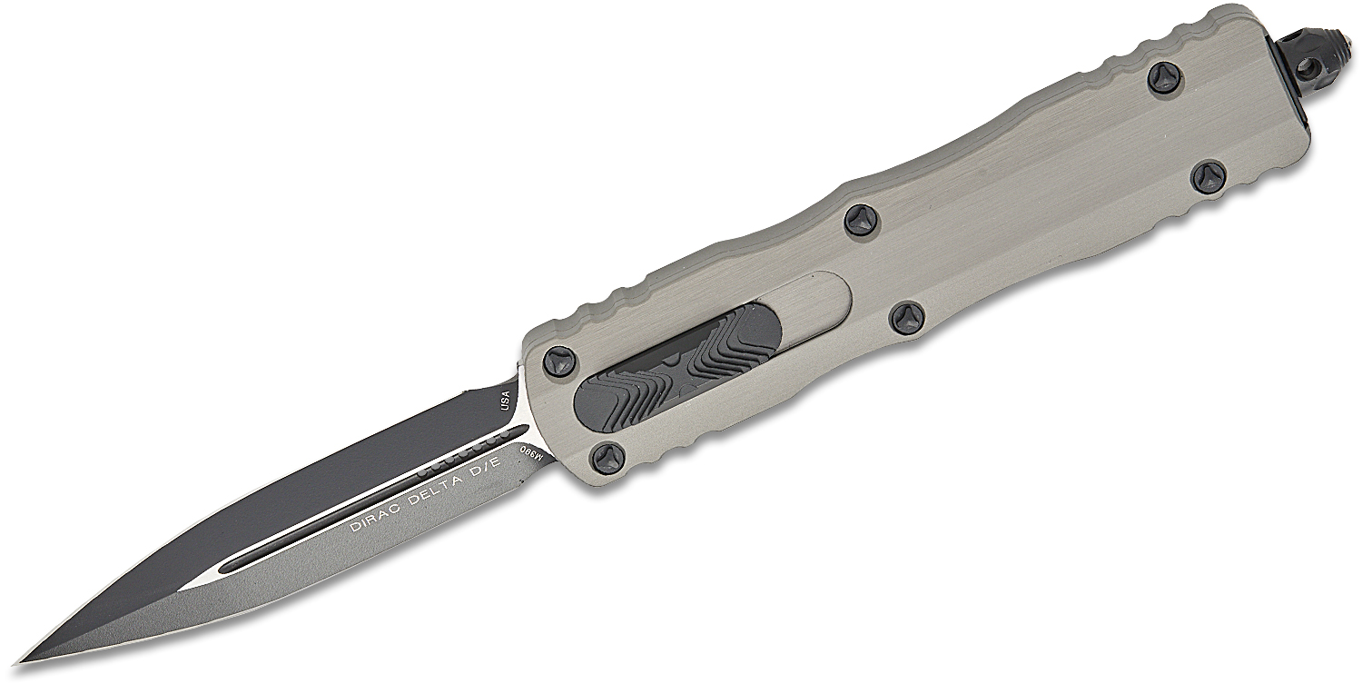 Microtech 227-1NC Dirac Delta AUTO OTF Knife 3.79" Black DLC Double ...