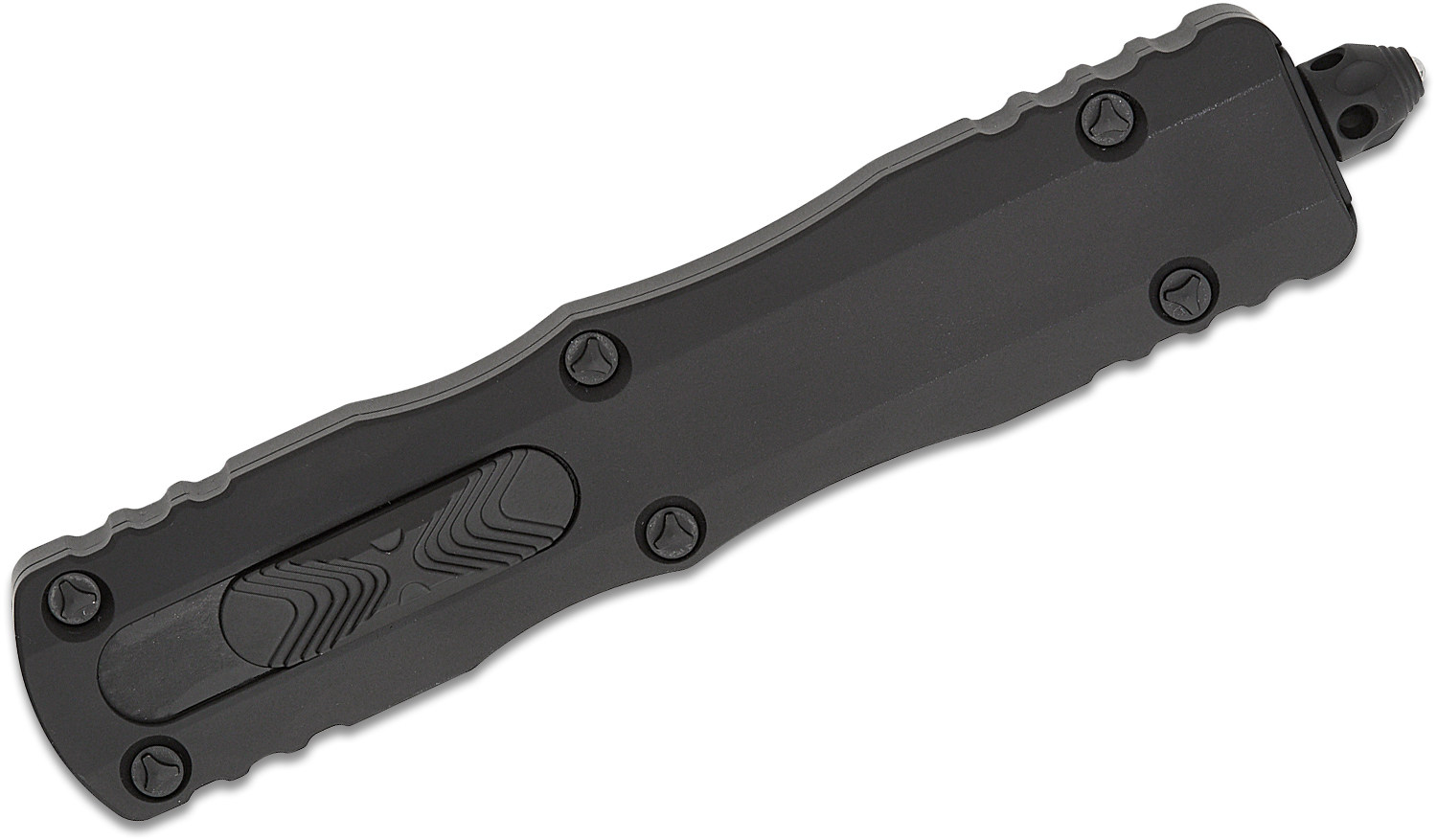 Microtech 227-1T Dirac Delta Tactical AUTO OTF Knife 3.79" Black Double Edge Dagger Blade, Black ...