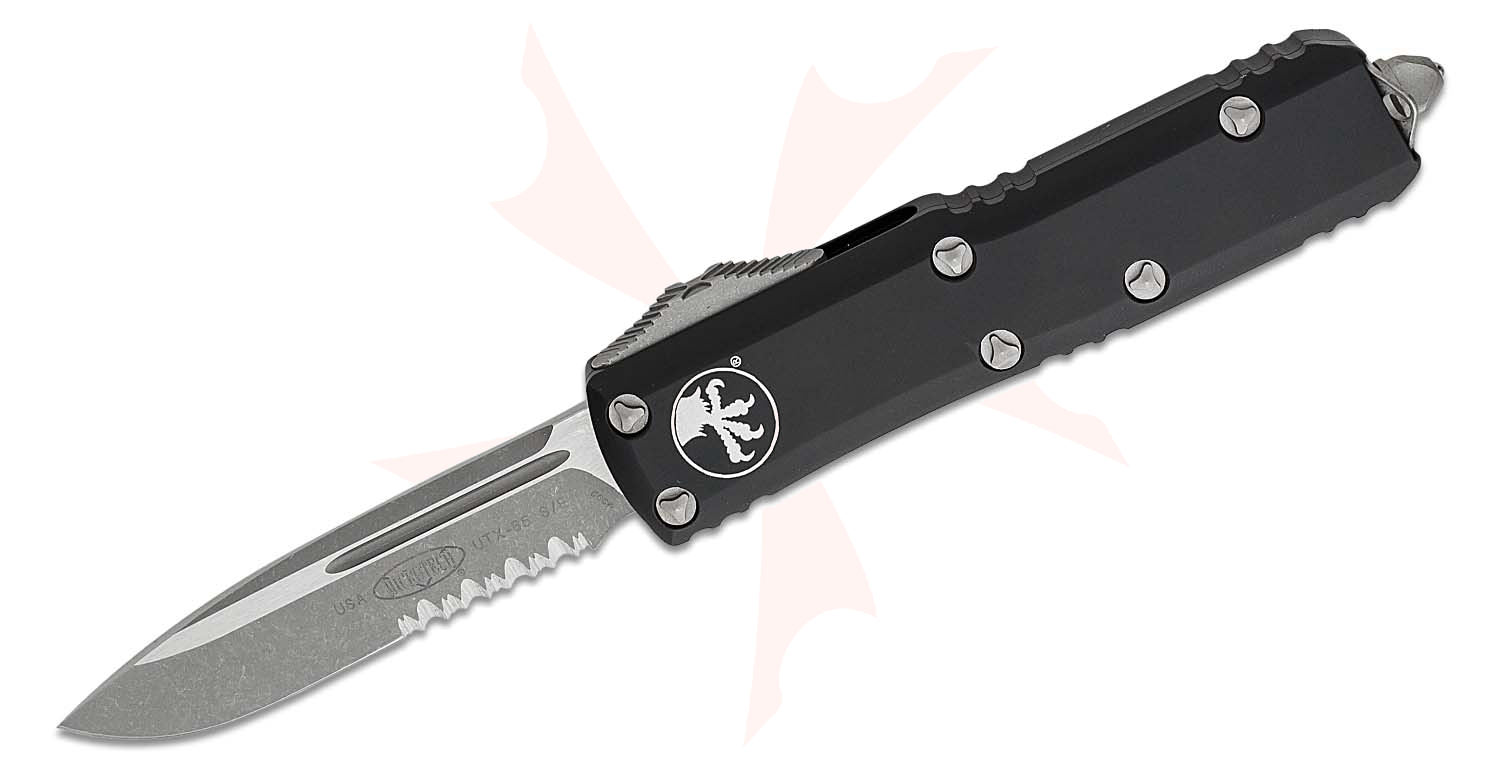 Microtech 231-11AP UTX-85 AUTO OTF Knife 3" Apocalyptic Drop Point ...