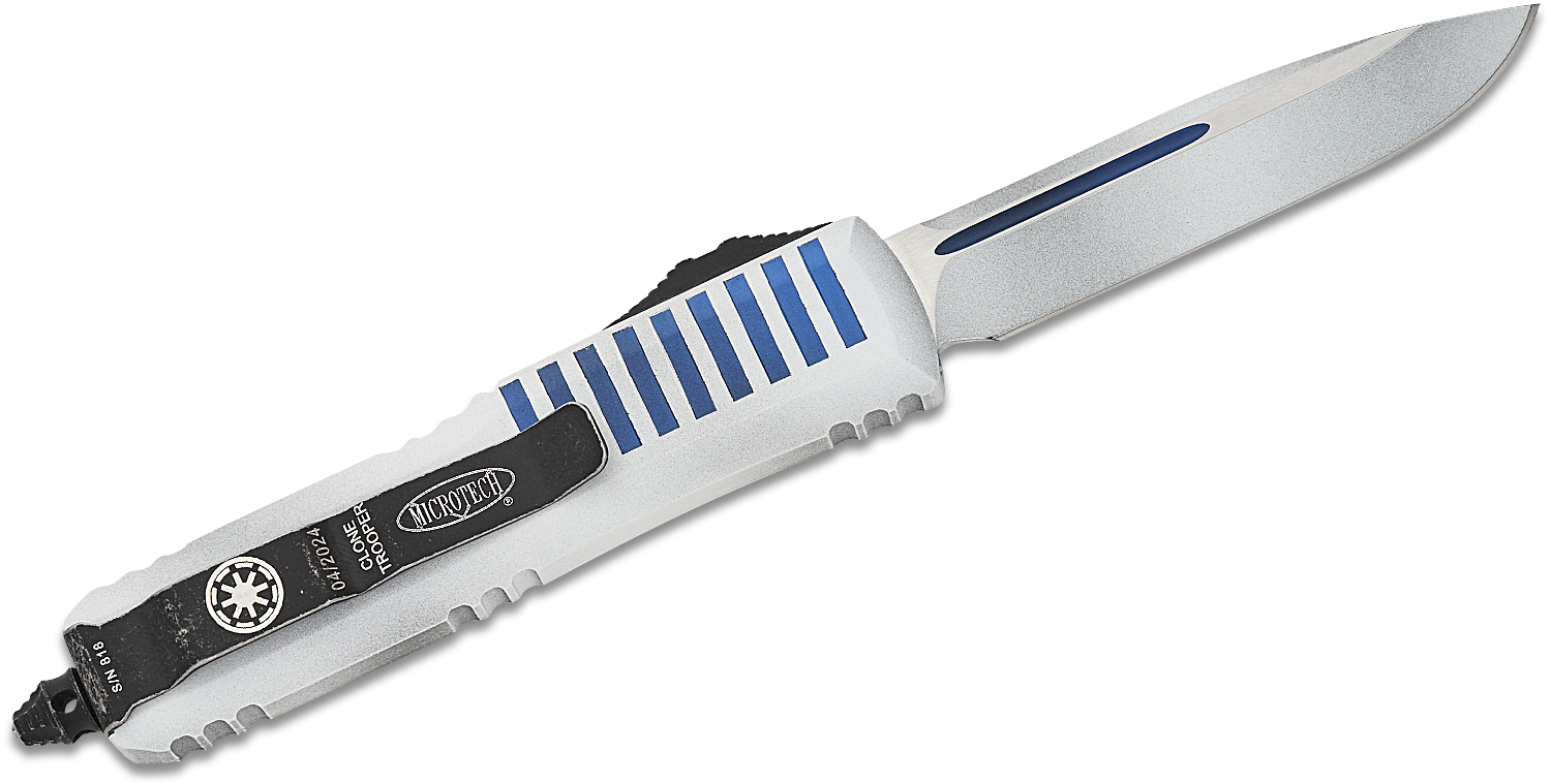 Microtech 231-1CO Clone Trooper UTX-85 AUTO OTF Knife 3" White Drop ...