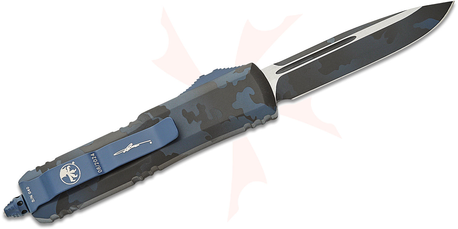 Microtech 231-1NACS Signature Series UTX-85 AUTO OTF Knife 3" Navy Camo ...