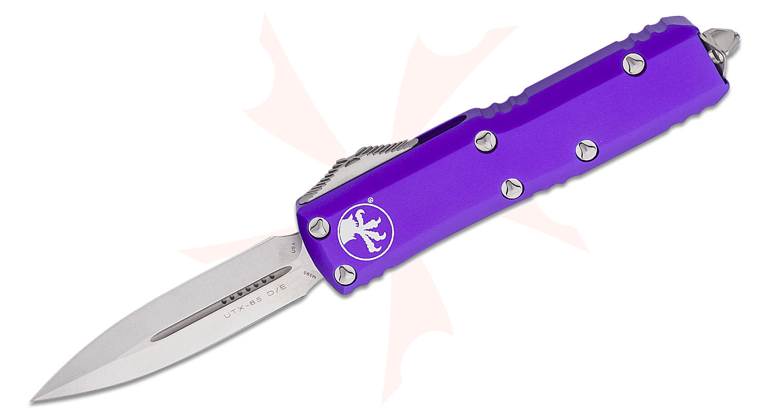 Microtech 232-10PU UTX-85 AUTO OTF Knife 3" Stonewashed Double Edge ...