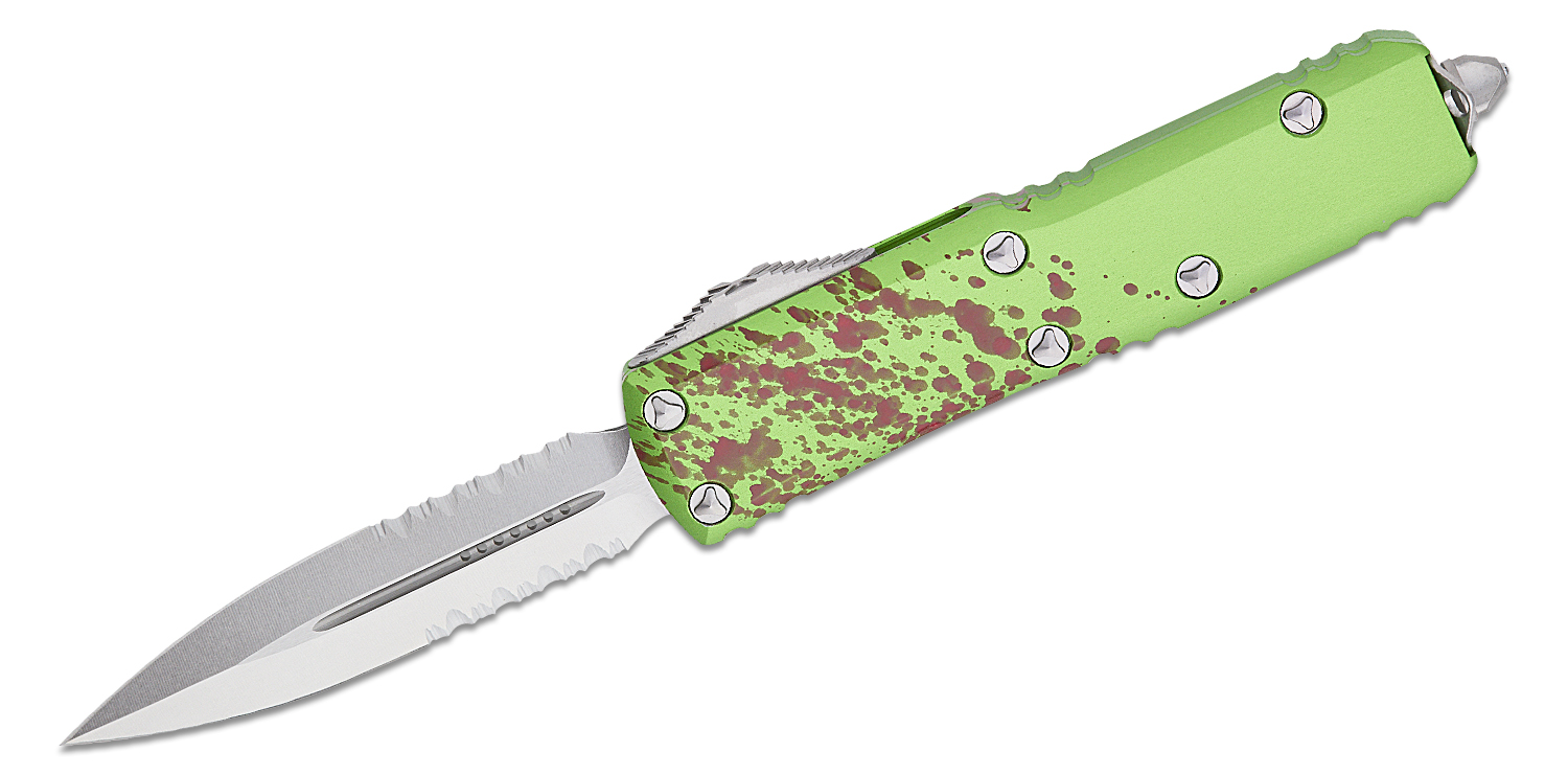 Microtech 232-11Z UTX-85 Zombie AUTO OTF Knife 3" Stonewashed Double ...