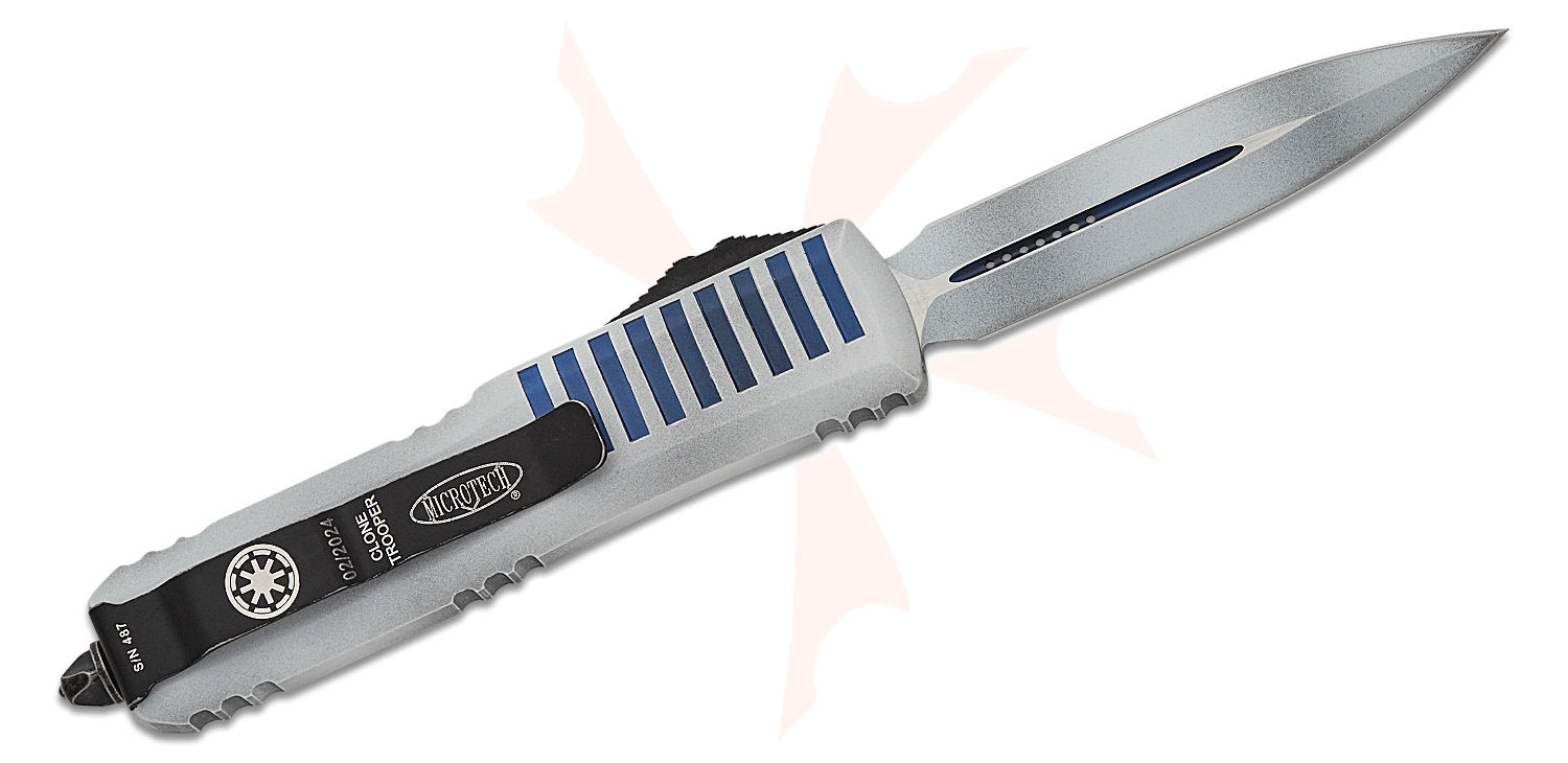 Microtech 232-1CO Clone Trooper UTX-85 AUTO OTF Knife 3" White Double ...