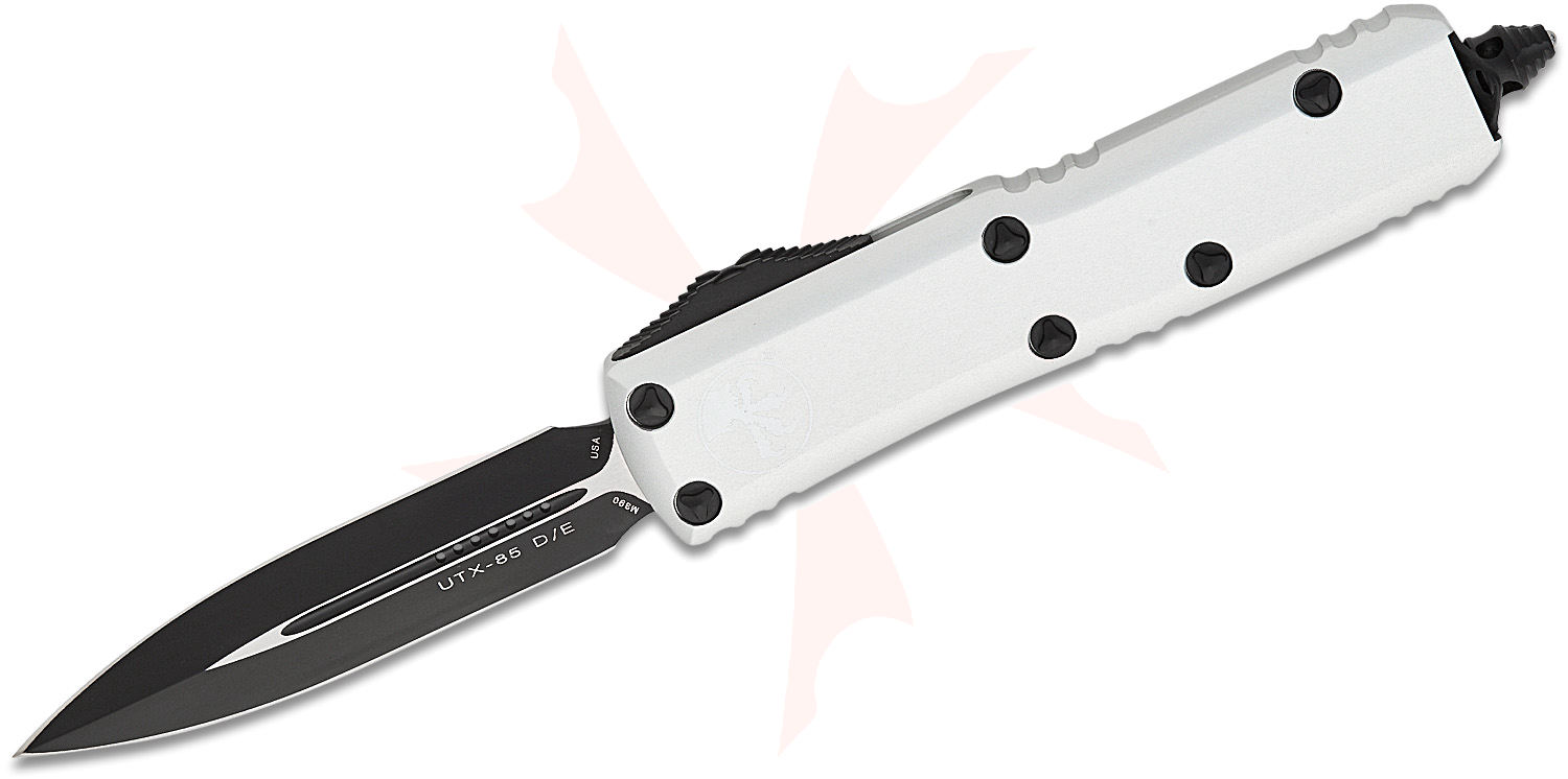 Microtech 232-1CR UTX-85 AUTO OTF 3" Black Double Edge Dagger Blade ...