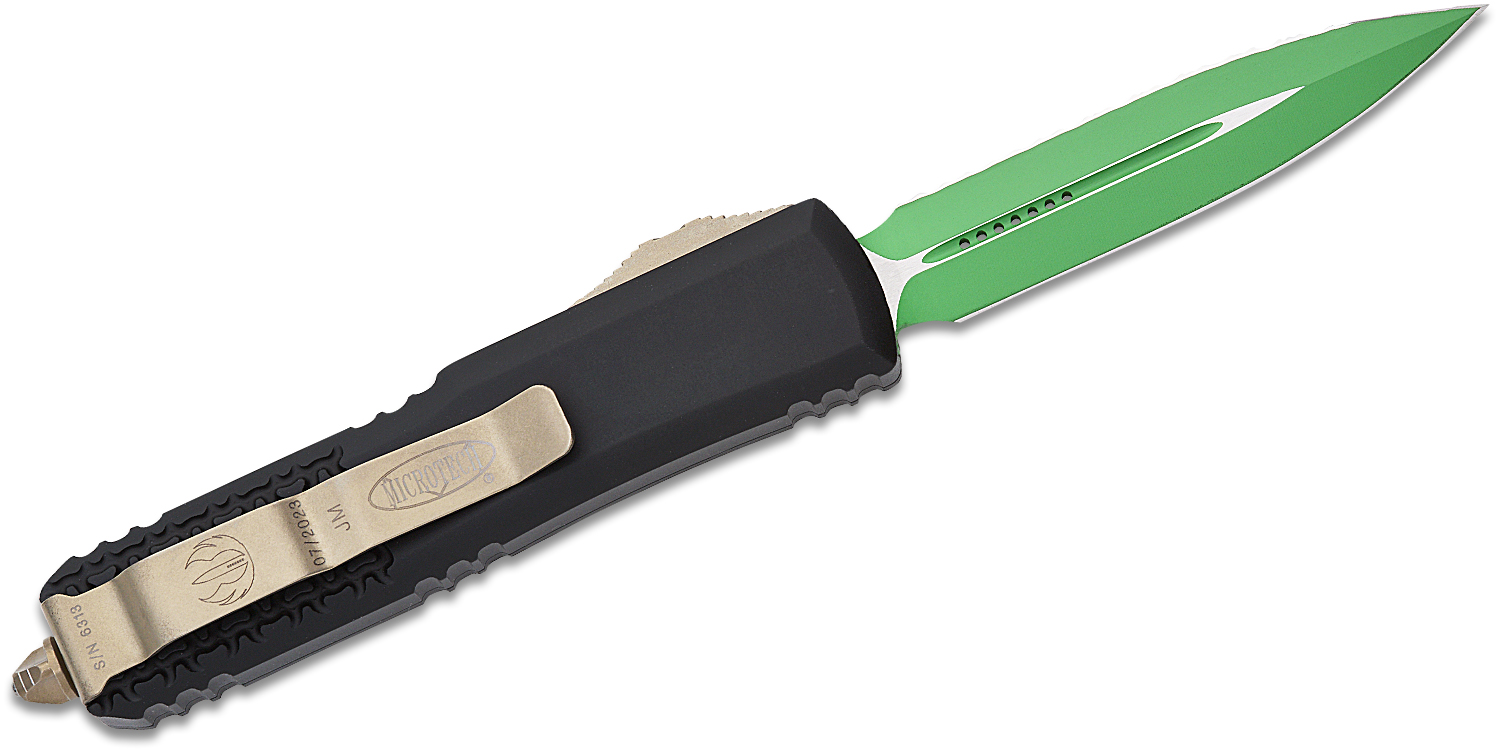 Microtech 232-3JM Jedi Master UTX-85 AUTO OTF Knife 3" Green Plain ...