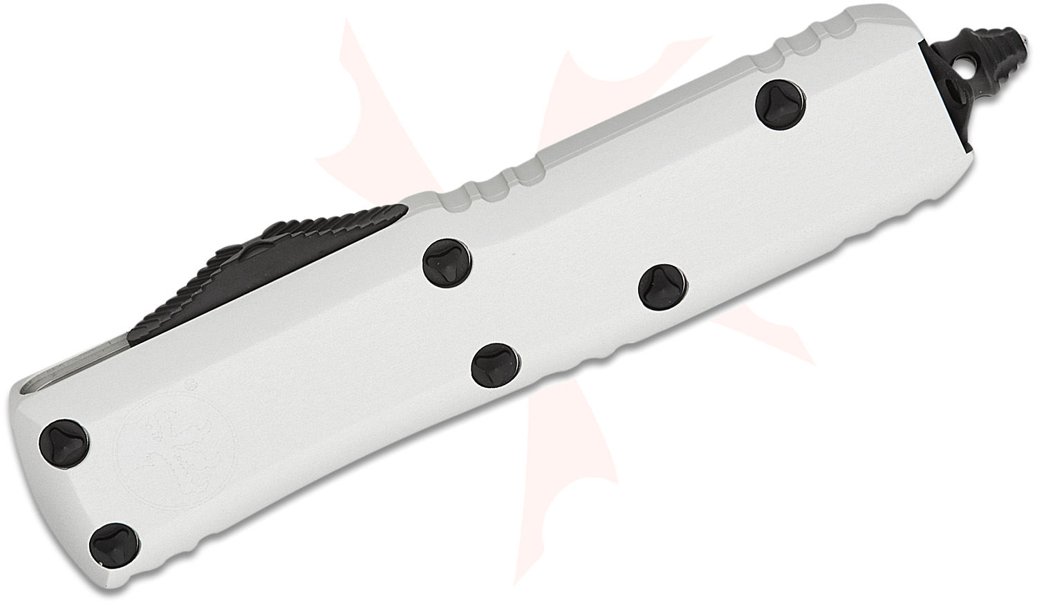Microtech 233-2CR UTX-85 AUTO OTF 3" Black Tanto Combo Blade, Clear ...