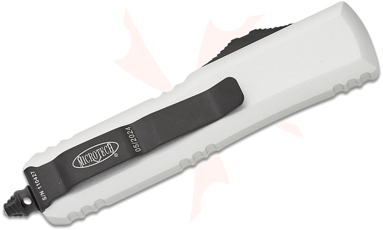 Microtech 233-2CR UTX-85 AUTO OTF 3" Black Tanto Combo Blade, Clear ...