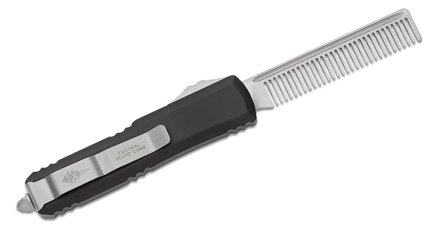 Microtech "Marfione Custom Knives" UTX-85 OTF Knife Tactical Beard Comb ...