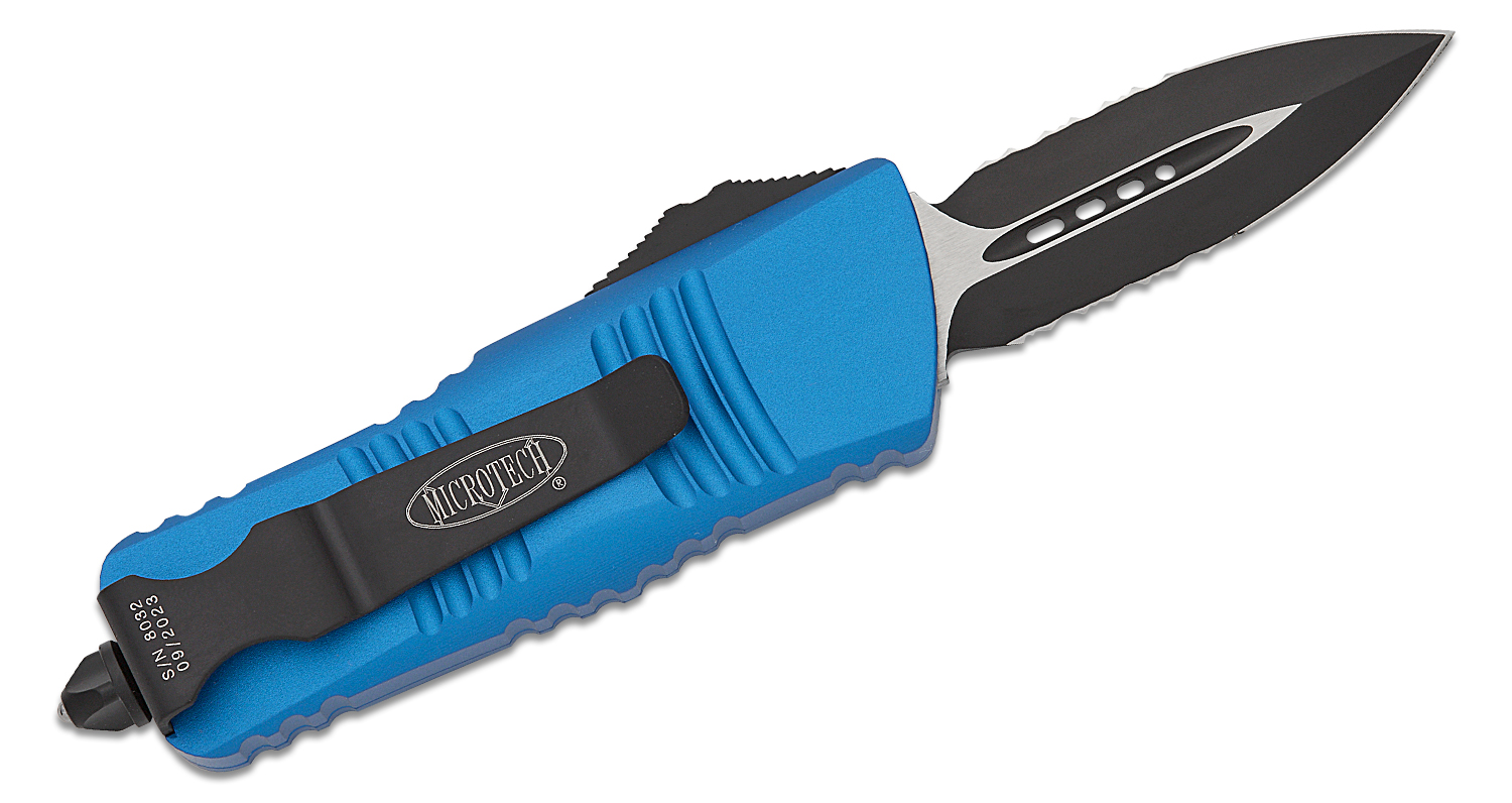Microtech 238-2BL Troodon Mini OTF AUTO Knife 1.99" Black Double Combo ...