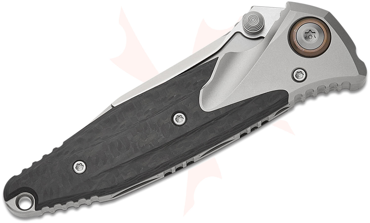 Microtech Socom Bravo Mini Manual Folding Knife 3.5" M390 Blasted Clip ...