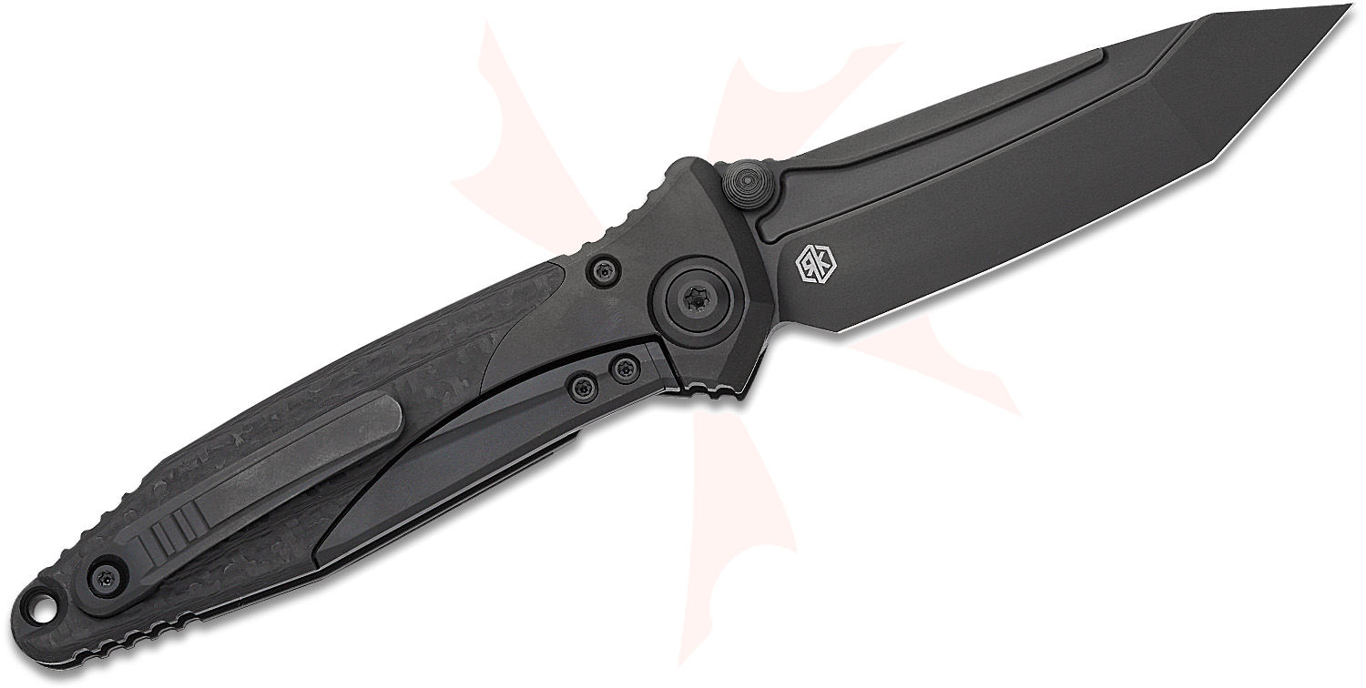 Microtech Socom Bravo Manual Folding Knife 4" M390 Black DLC Tanto ...