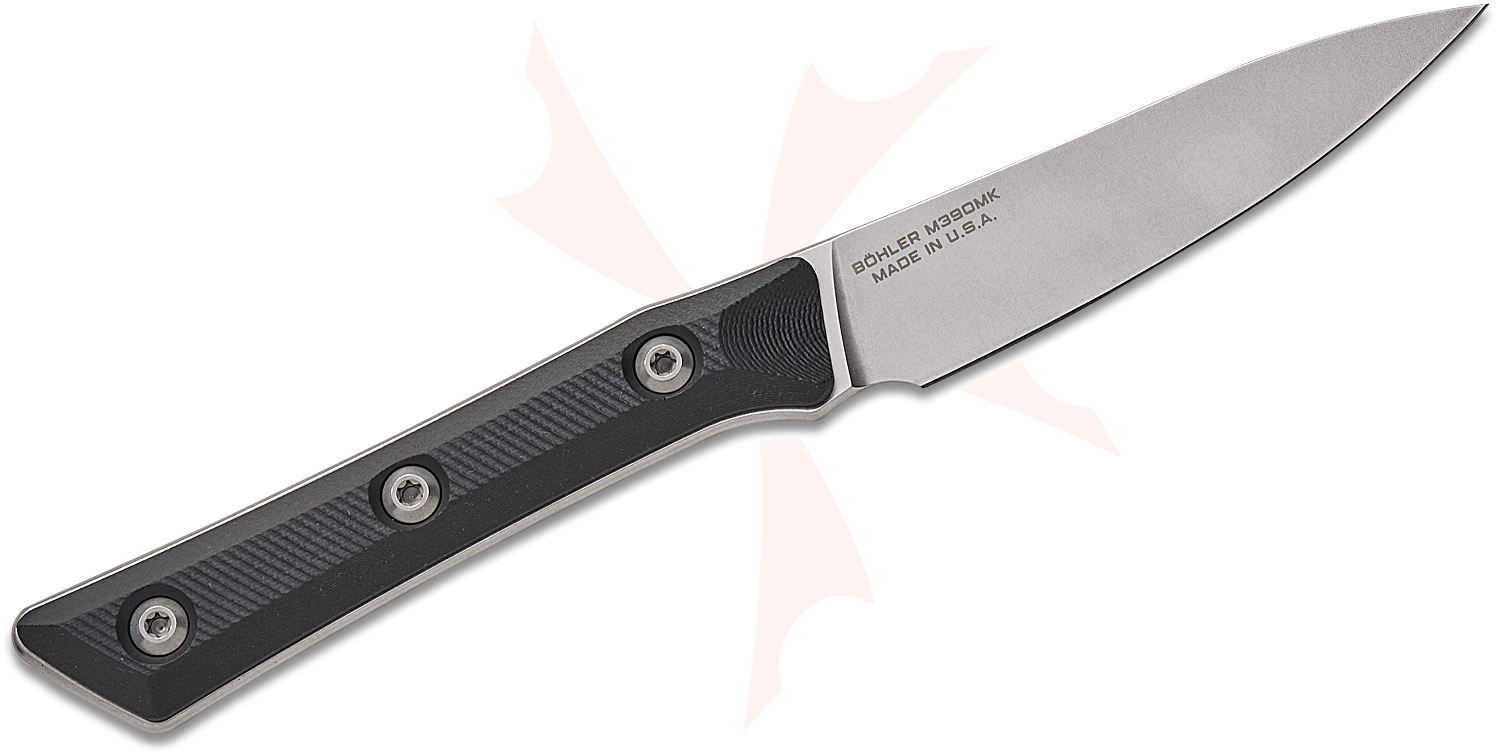 Microtech 3500-10BK Kitchen Paring Knife 3.75" M390MK Stonewashed Blade ...