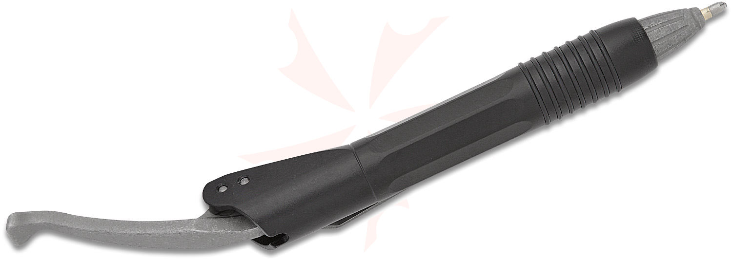 Microtech Siphon II Black Stainless Steel Pen, Black Ink, Apocalyptic ...