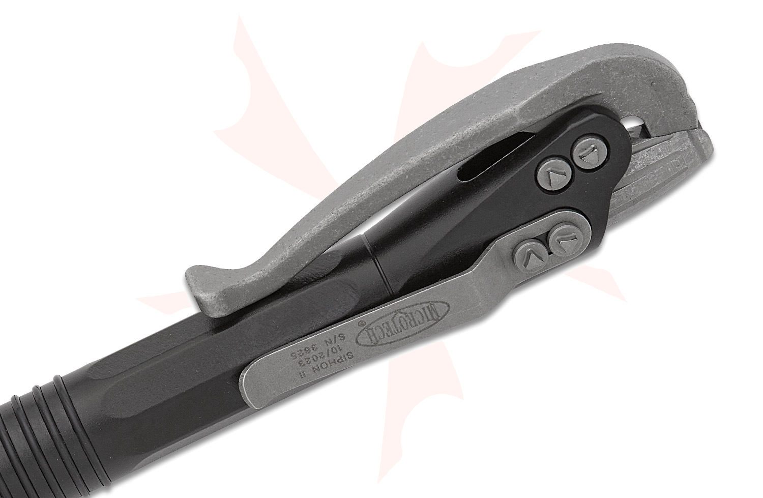 Microtech Siphon II Black Stainless Steel Pen, Black Ink, Apocalyptic ...