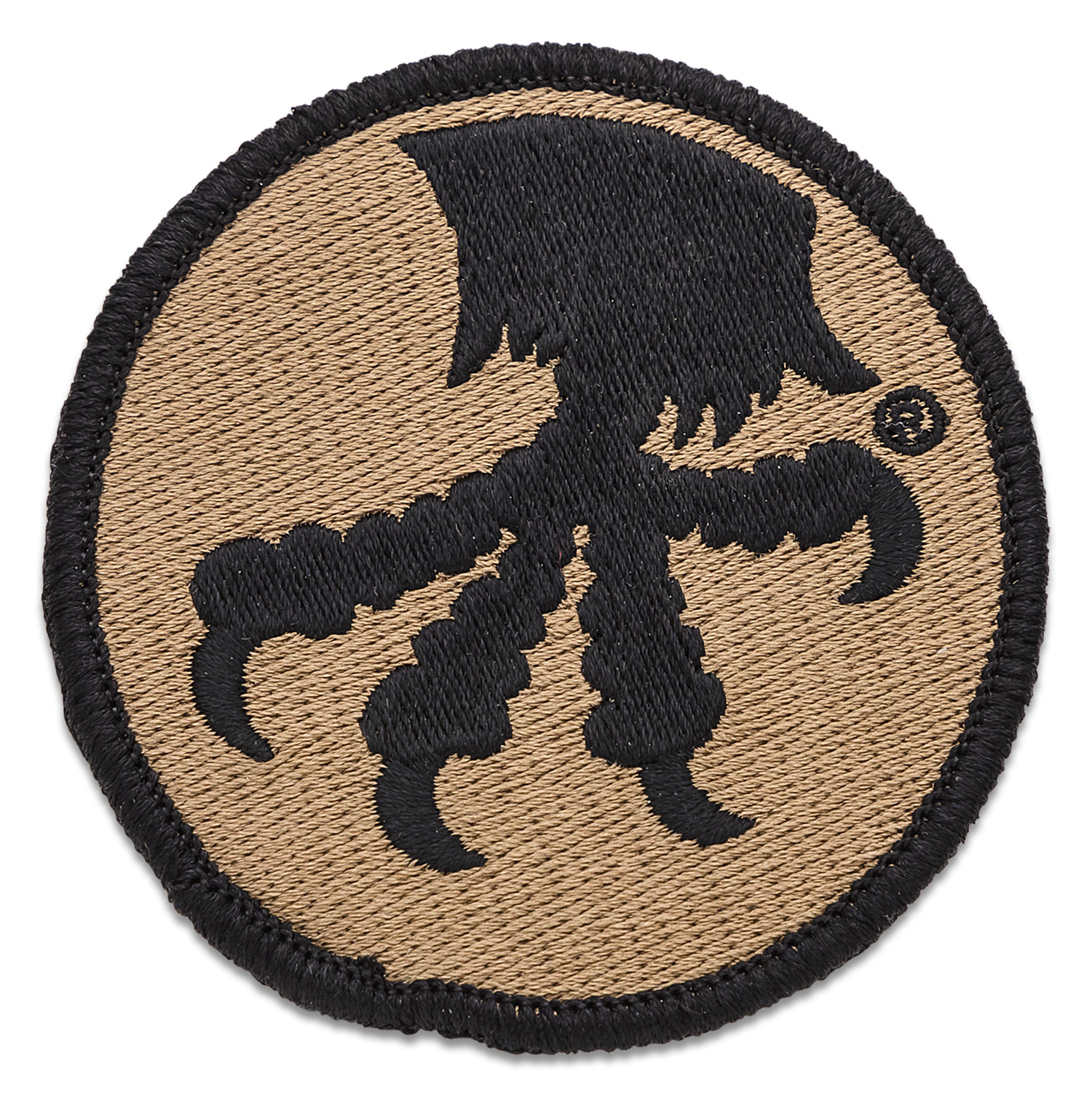 Microtech Tan Claw Logo Patch, 3" Diameter - KnifeCenter - MTTNCLW