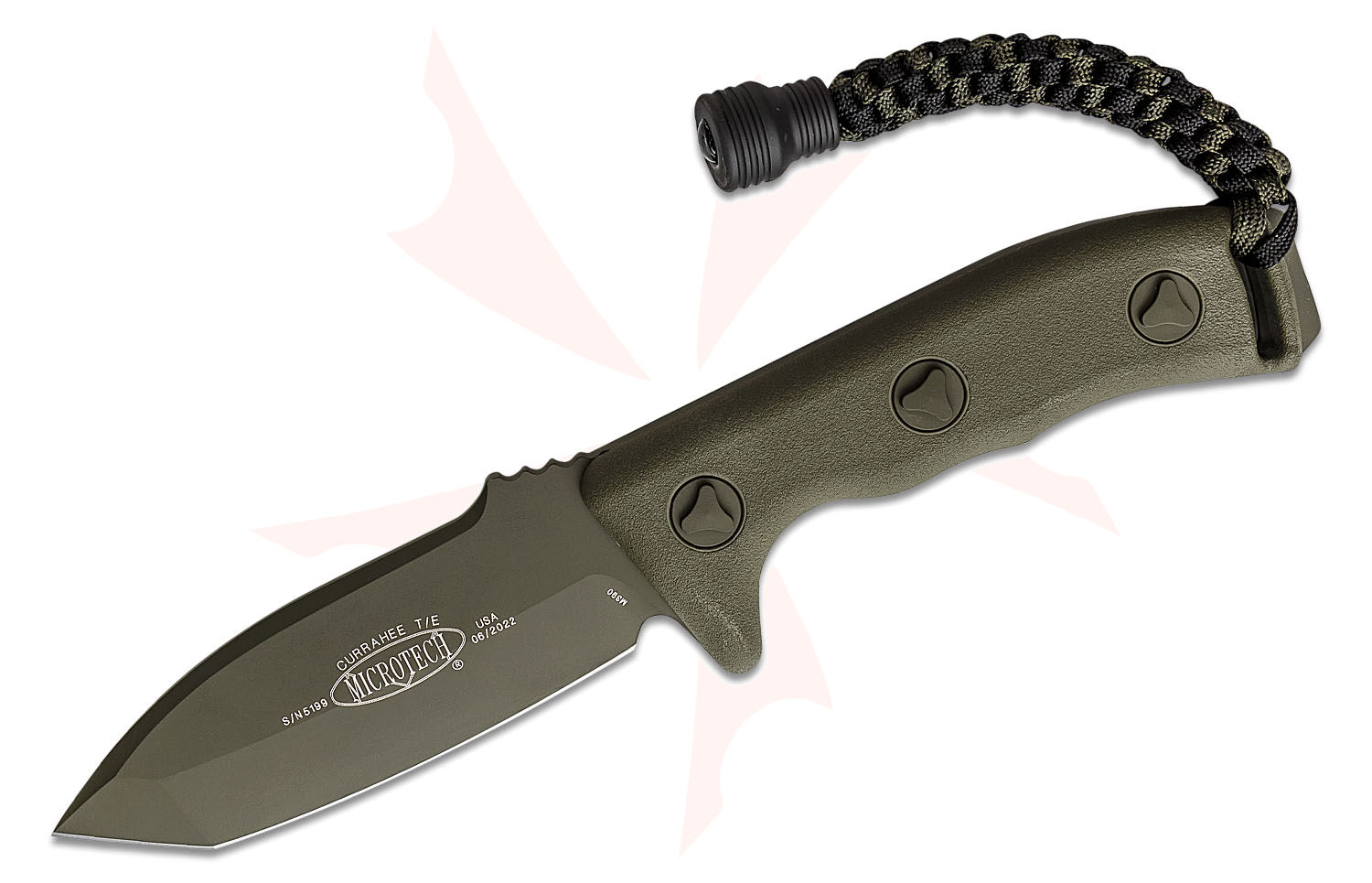 Microtech 103-1OD Currahee Combat Fixed Blade Knife 4.75" OD Green ...