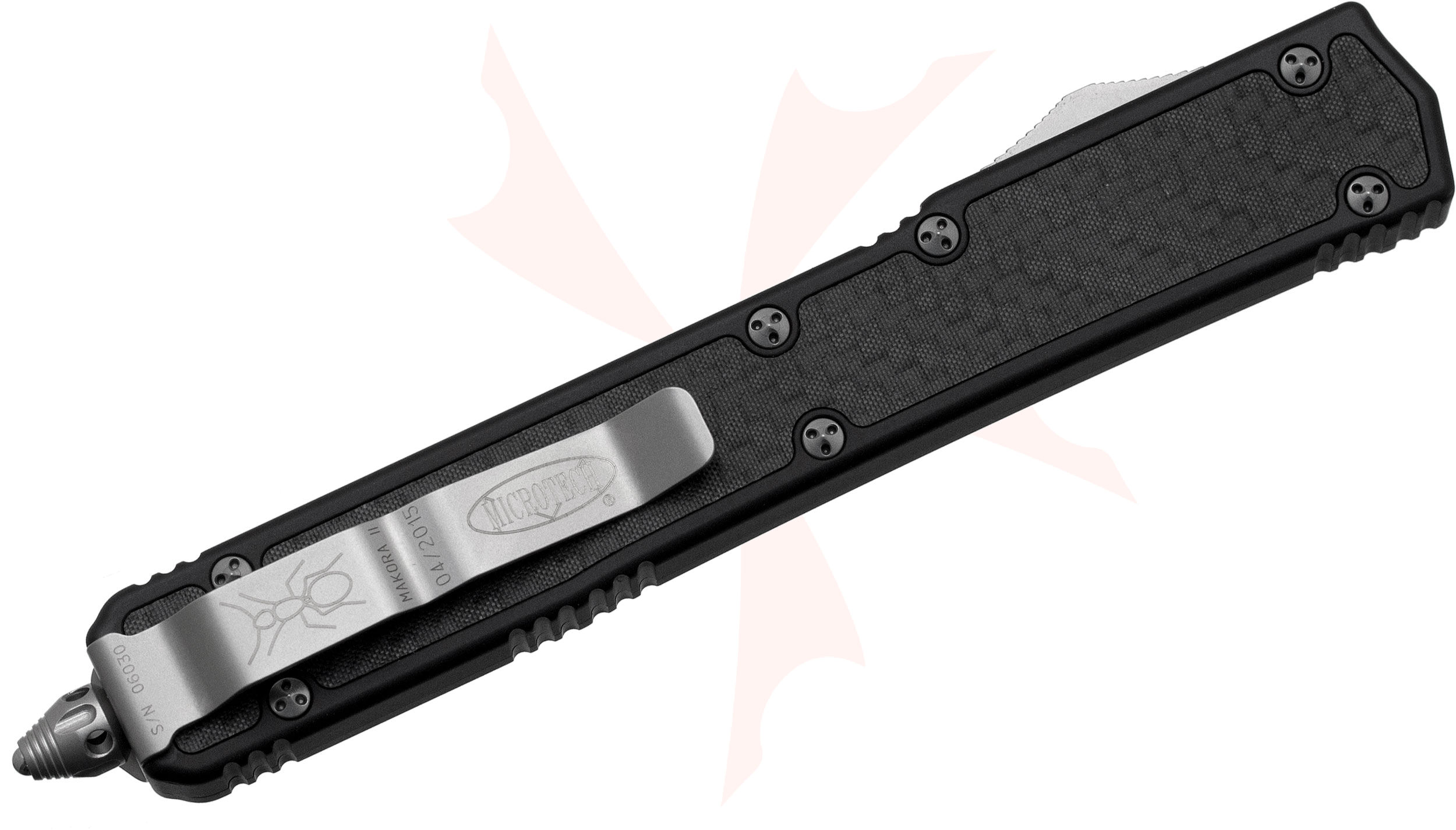 Microtech 106-2 Makora II OTF AUTO 4.45" Black Double Combo Edge Blade ...