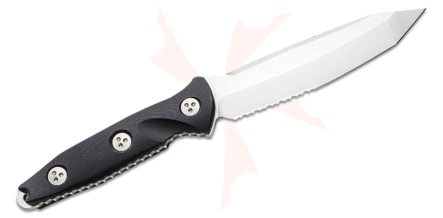 Microtech 114-11 Socom Alpha Fixed Blade Knife 5.45" Stonewashed Tanto ...