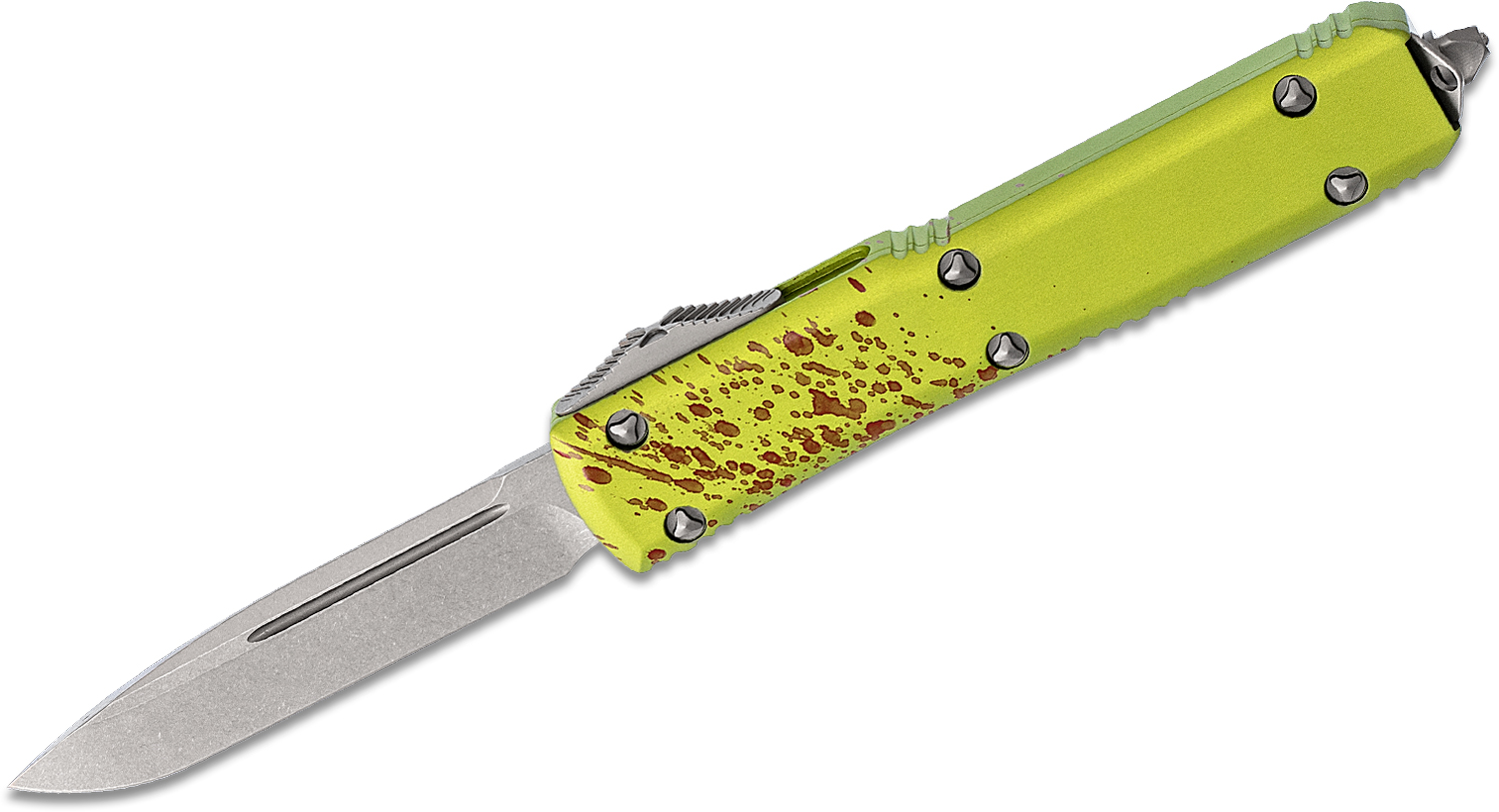 Microtech 121-10Z Zombie Tech Ultratech AUTO OTF 3.46" Stonewashed Drop ...