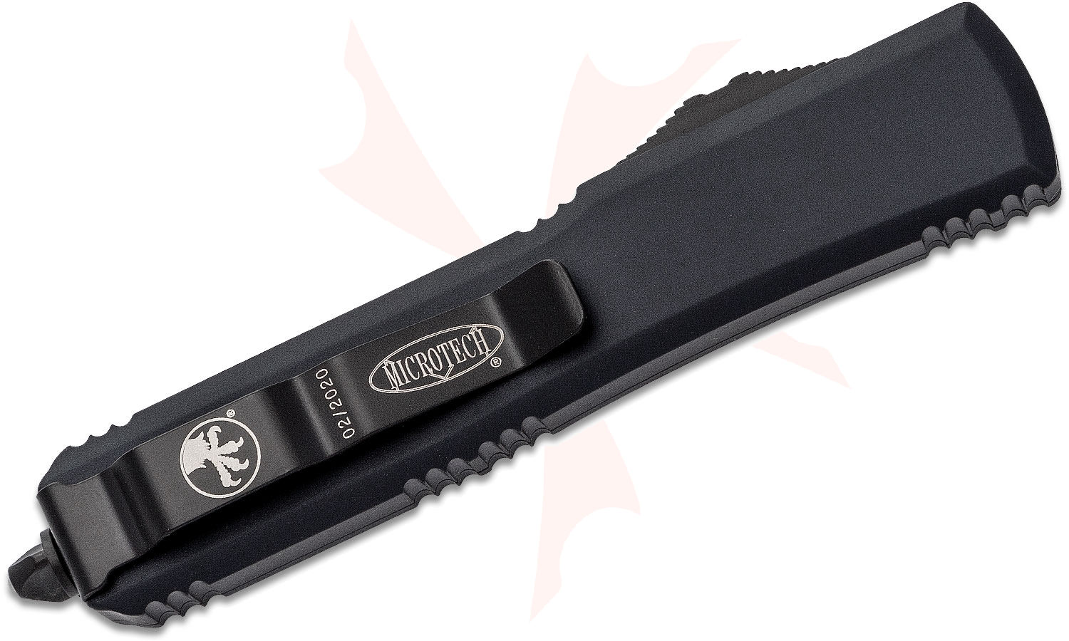 Microtech 121-1DM Dead Man's Hand Ultratech AUTO OTF Knife 3.46" Black ...