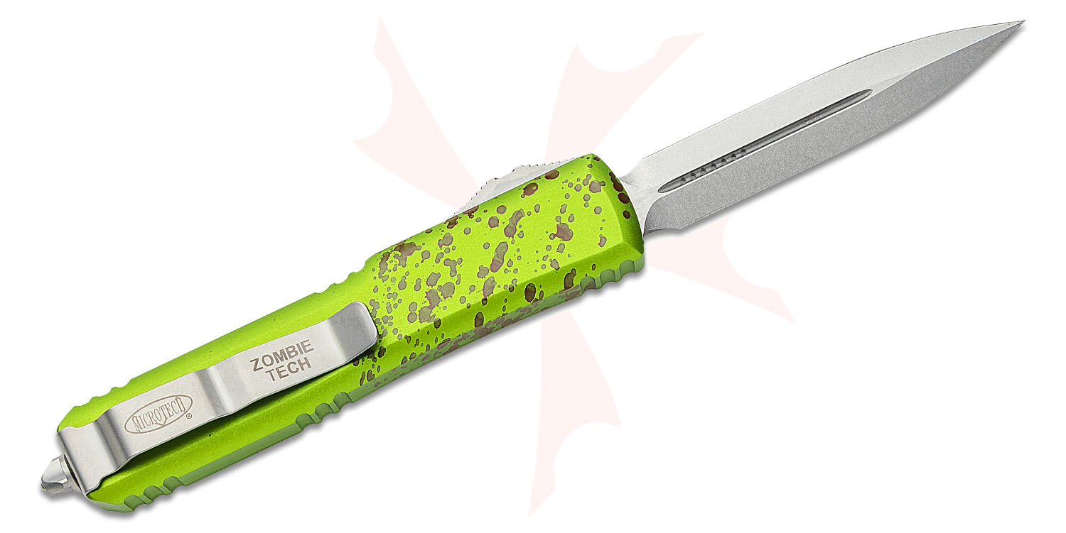 Microtech 122-10Z Signature Series Zombie Tech AUTO OTF Knife 3.46 ...