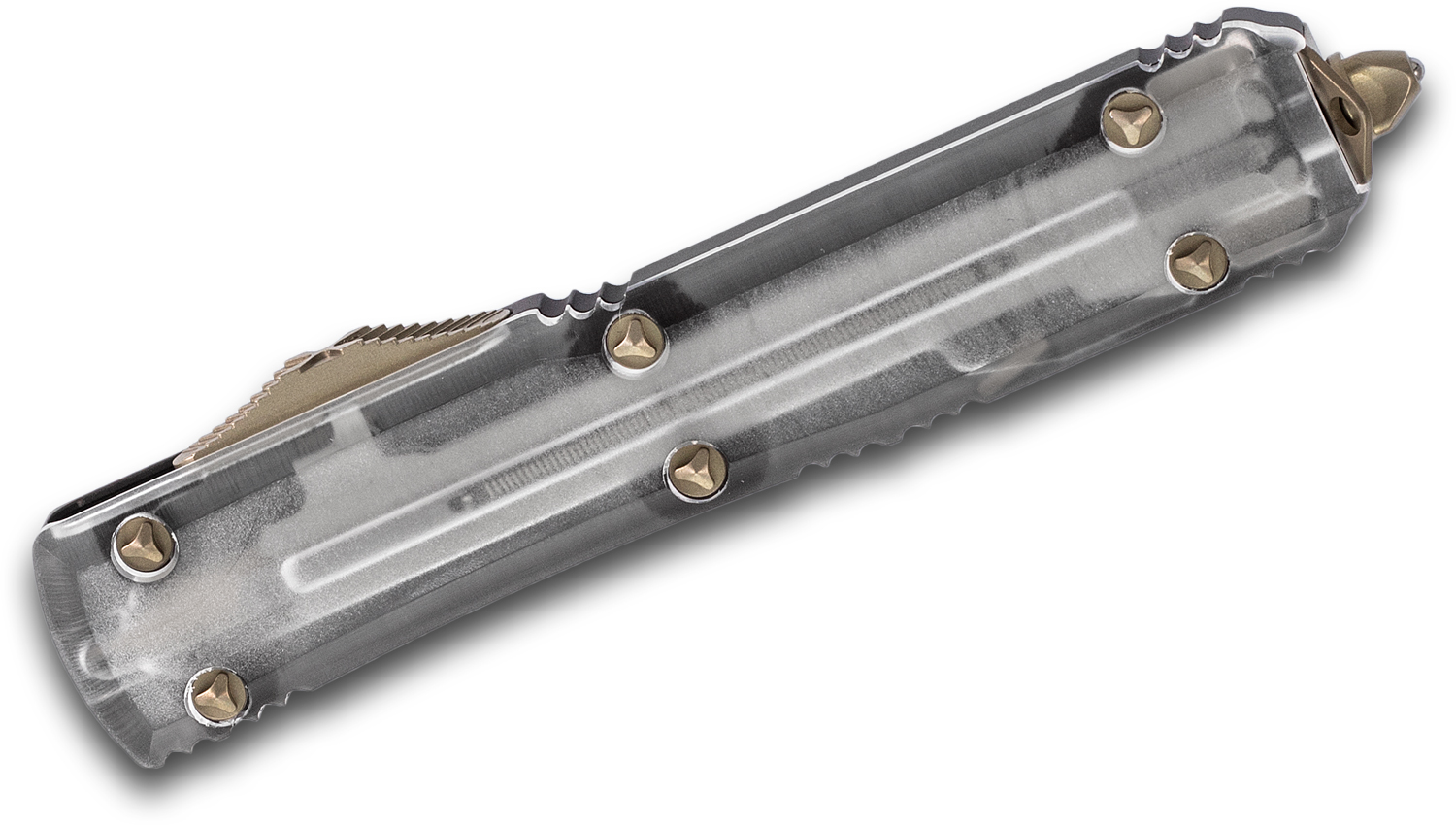 Microtech 122-13CL Ultratech AUTO OTF 3.46" Bronze Double Edge Dagger ...