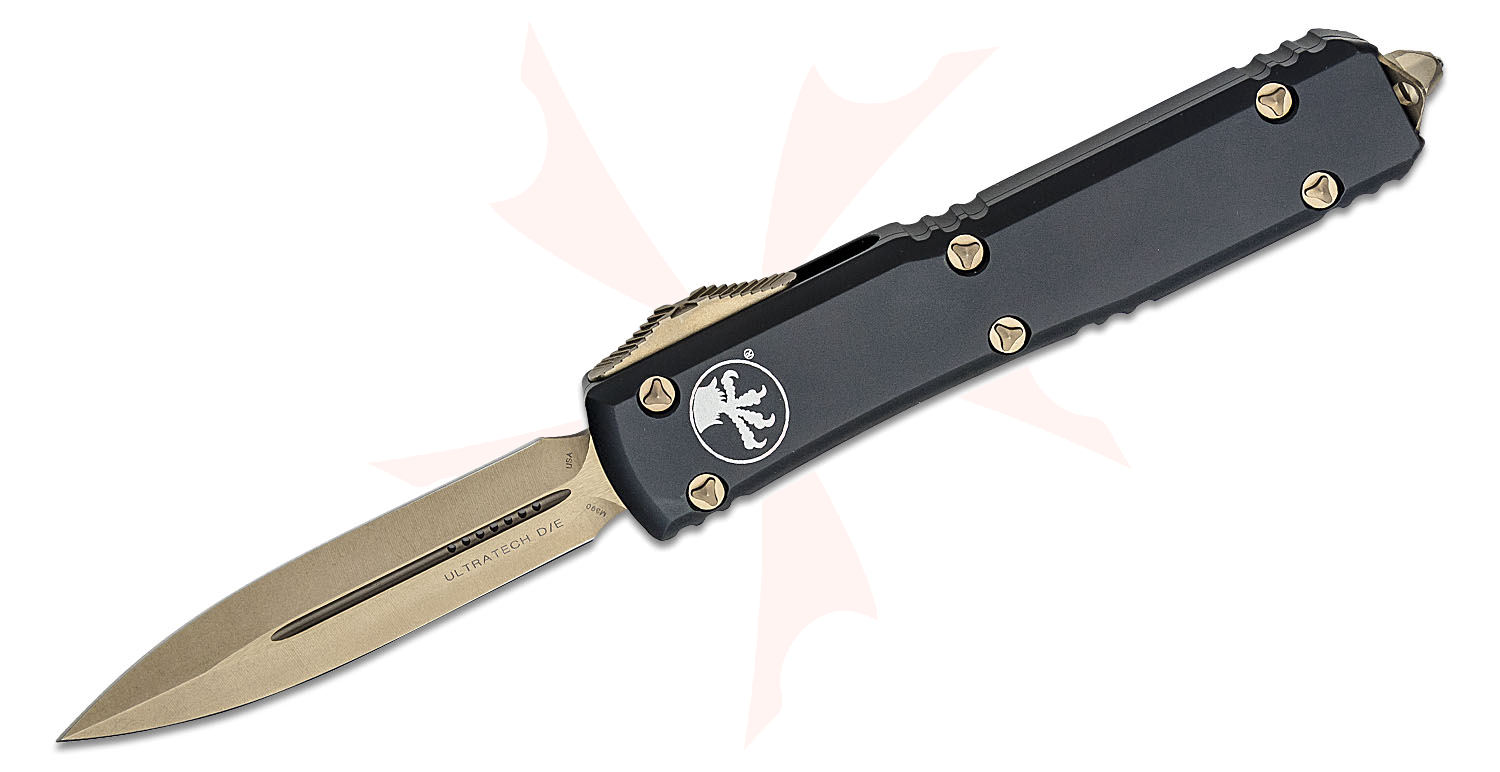 Microtech 122-13 Ultratech AUTO OTF Knife 3.46" Bronze Double Edge ...