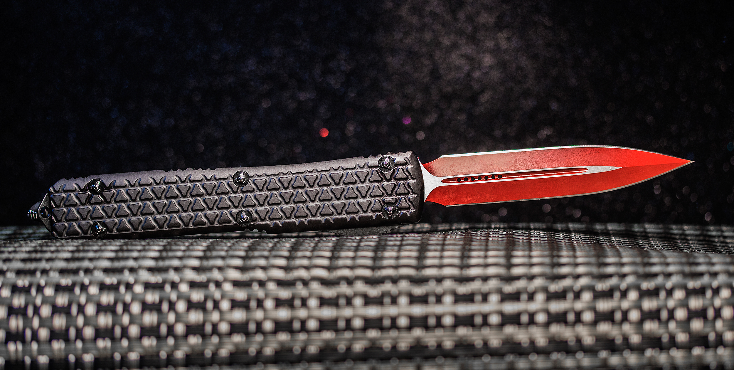 Microtech Signature Series Sith Lord Ultratech AUTO OTF Knife 3.46" Red ...