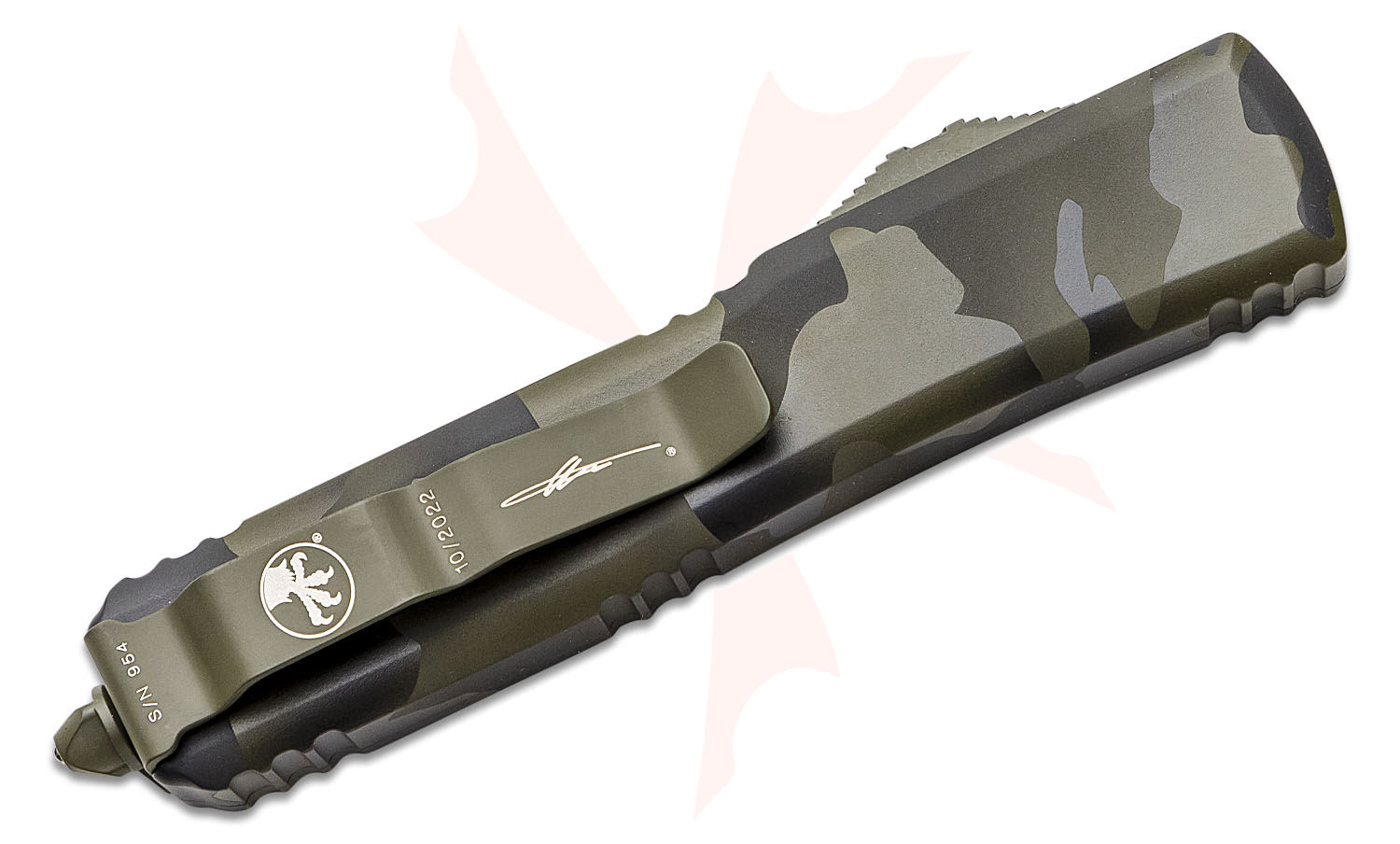 Microtech Signature Series 122-3OCS Ultratech AUTO OTF 3.46" Olive Camo ...