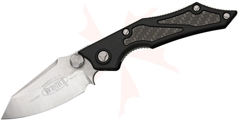 Microtech 129-4 Select Fire Manual 3.5" Satin Plain Blade, Aluminum ...