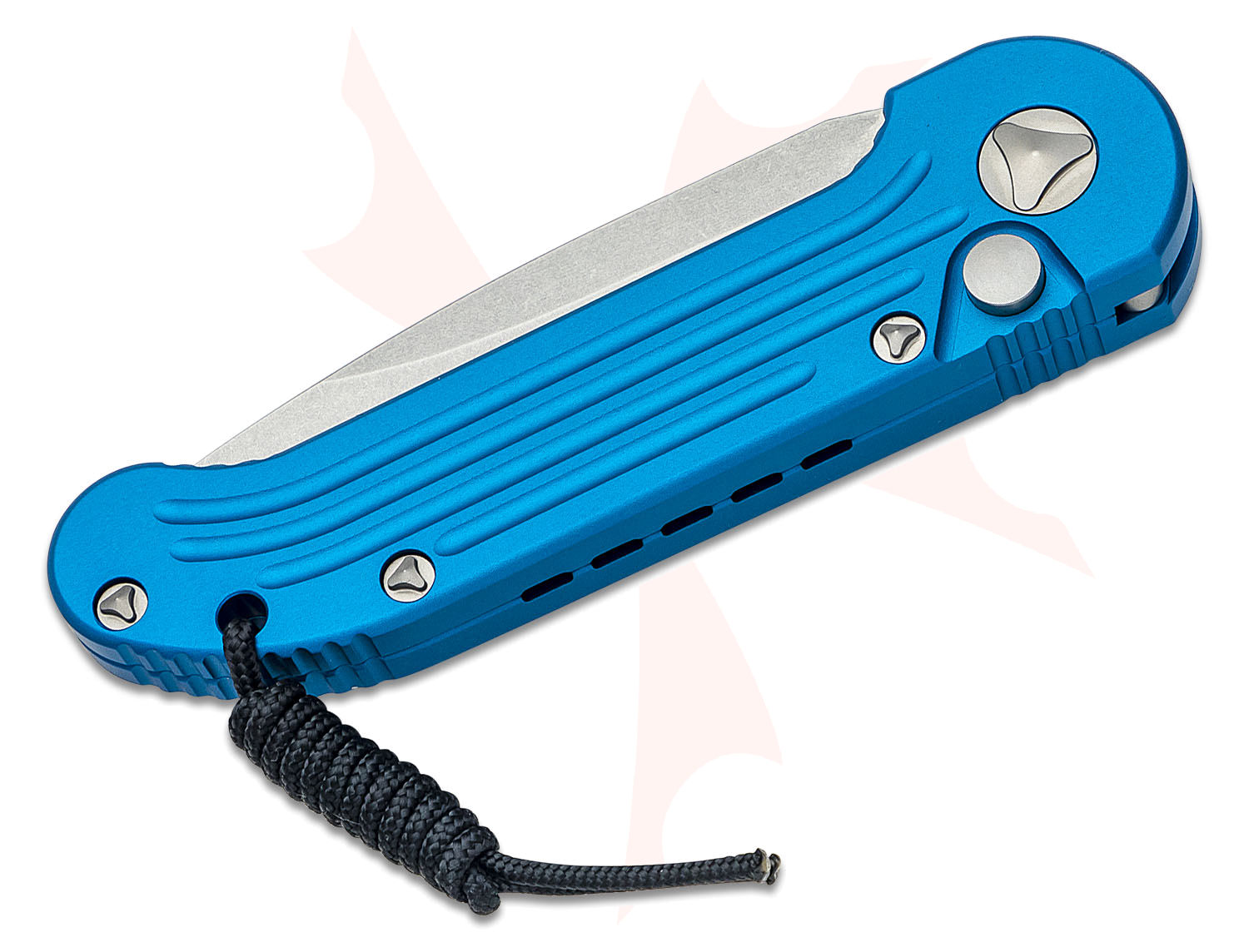 Microtech 135-10BL LUDT AUTO Folding Knife 3.375" Stonewashed Plain ...