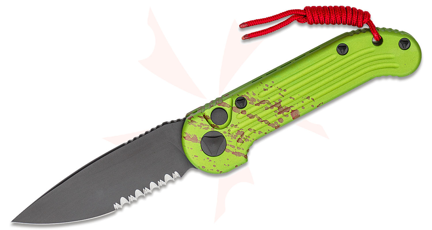 Microtech 135-2Z Zombie LUDT AUTO 3.375" Black Combo Blade, Zombie ...