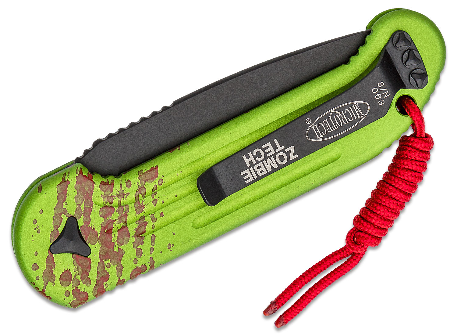 Microtech 135-2Z Zombie LUDT AUTO 3.375" Black Combo Blade, Zombie ...